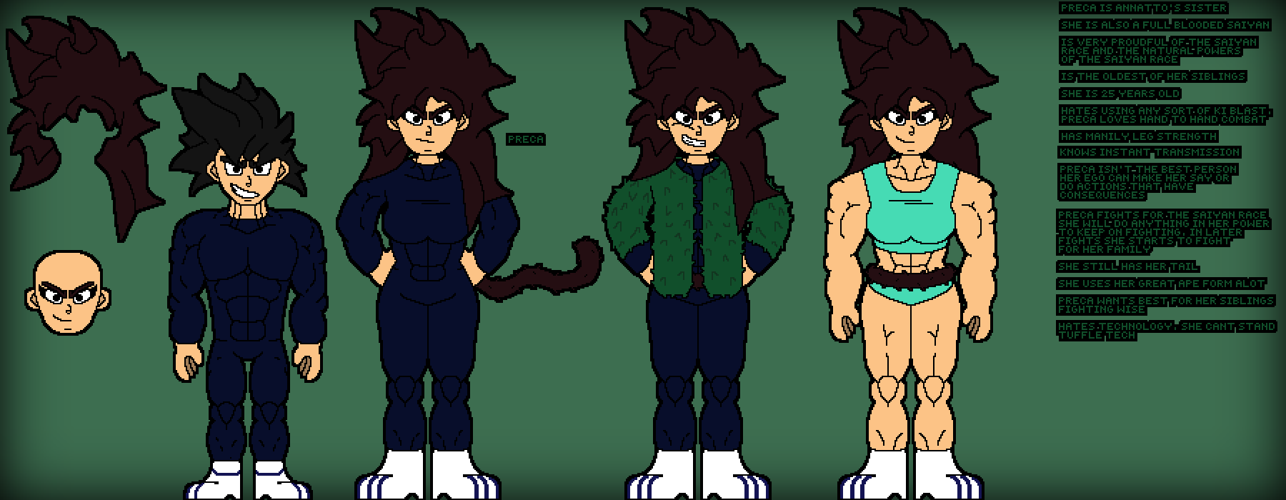 Pixilart - The Saiyan Preca (Annattos older sister) by dust-swap-swap