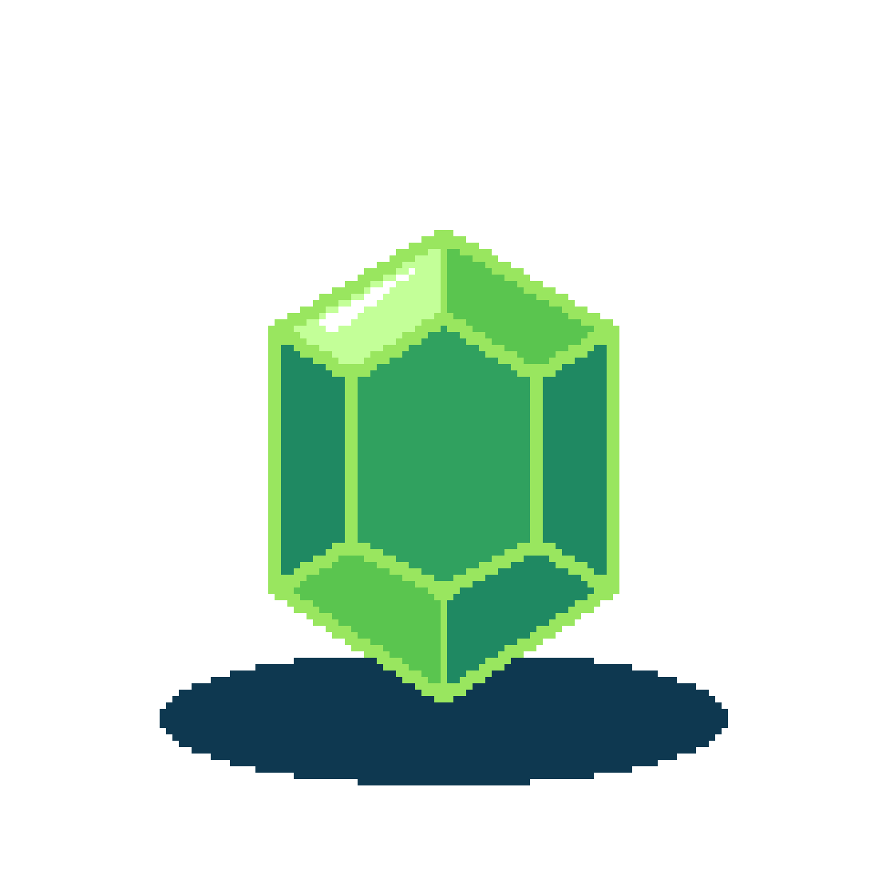 Pixilart - Rupee Gem by Mikee019