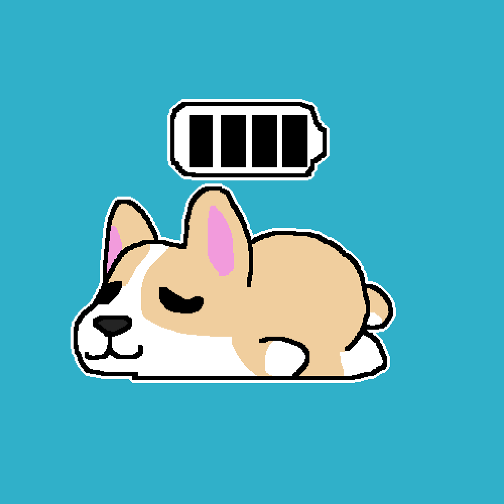 Pixilart - loading corgi by 305302