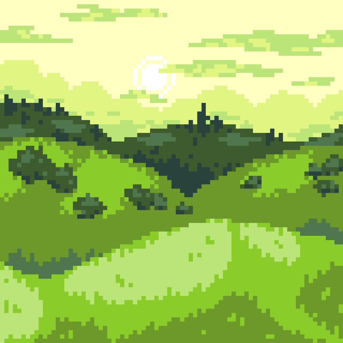 Pixilart - Hilly Background by Polar34