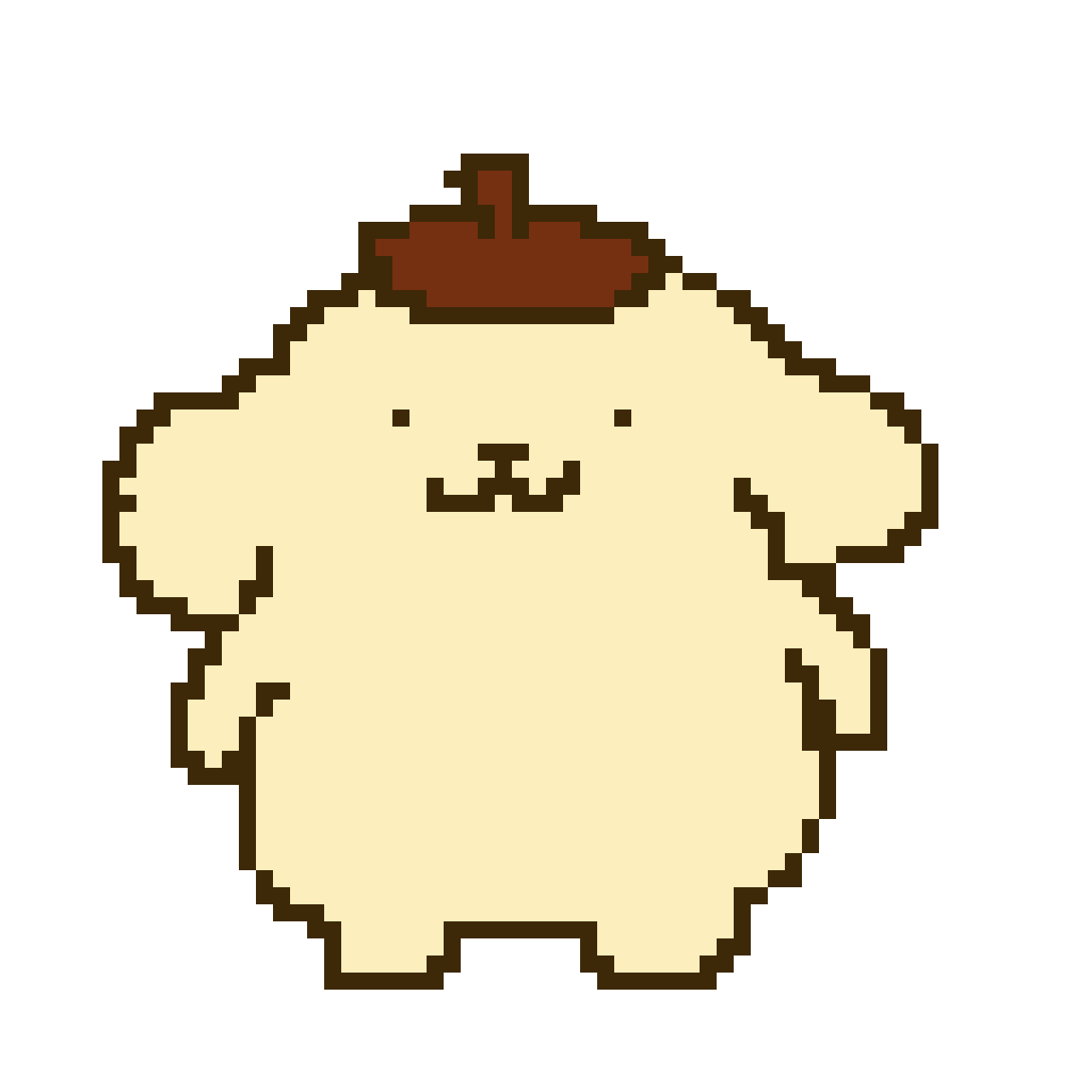 Pixilart - #pompompurin by Pixelbotfamily