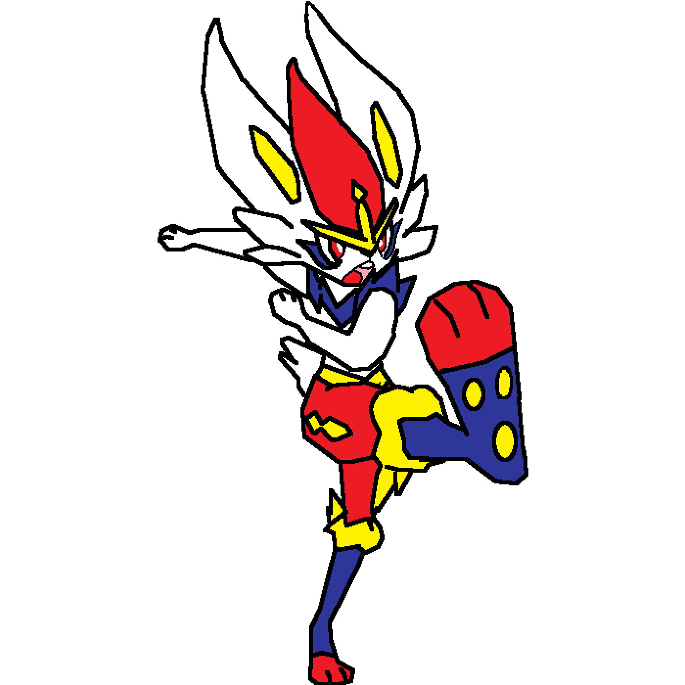 Pixilart - Cinderace Base by GoktugA2013