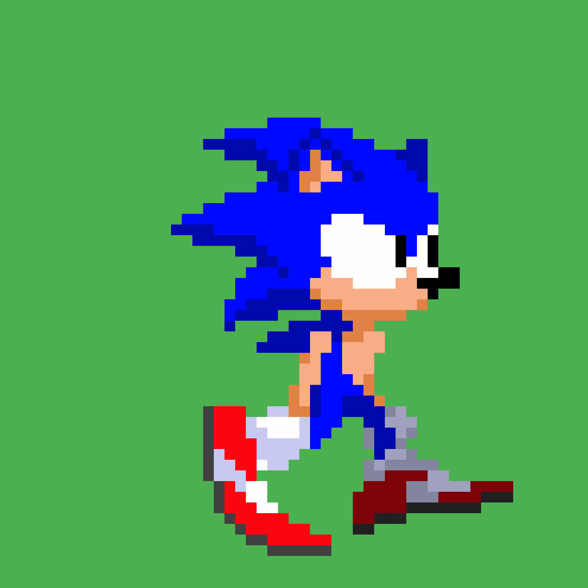 Pixilart - Sonic Walking by Dying-Artist