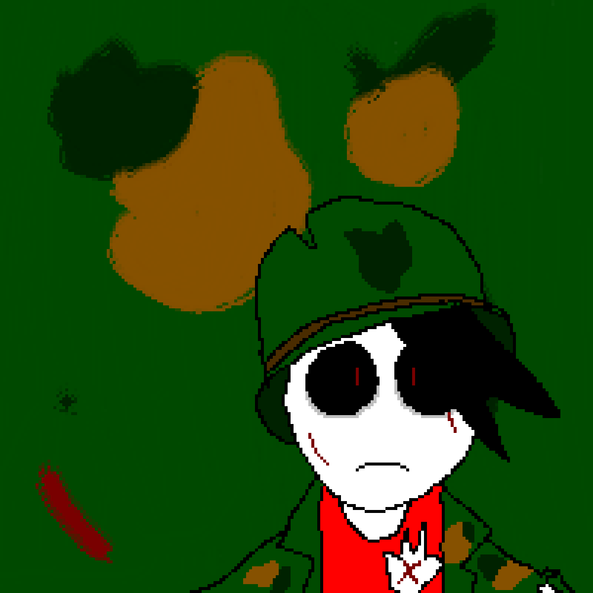 Pixilart - the thousand yard stare by DaniBoipixelart