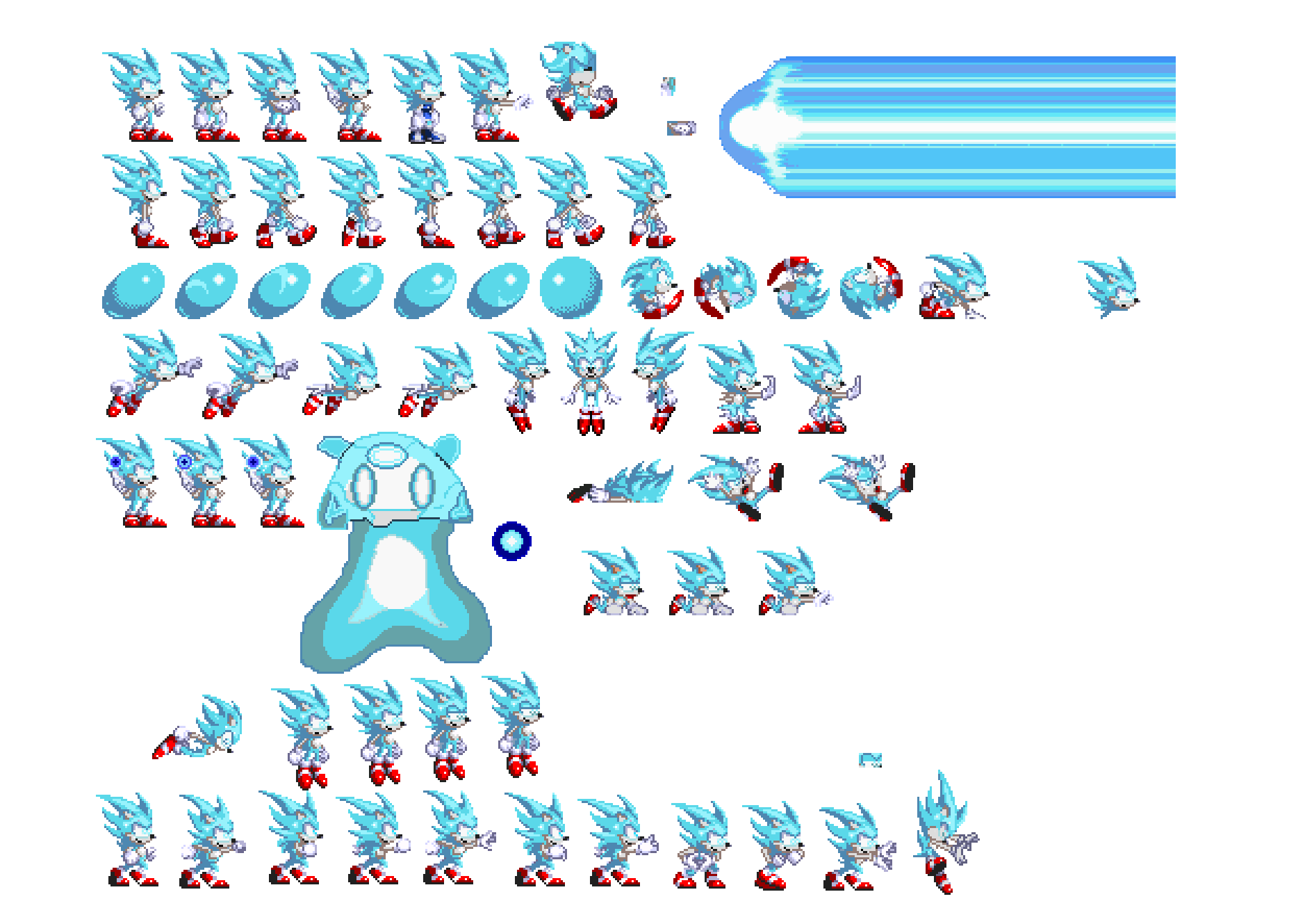 Pixilart - Negagen sprite sheet! by Kalviniscool