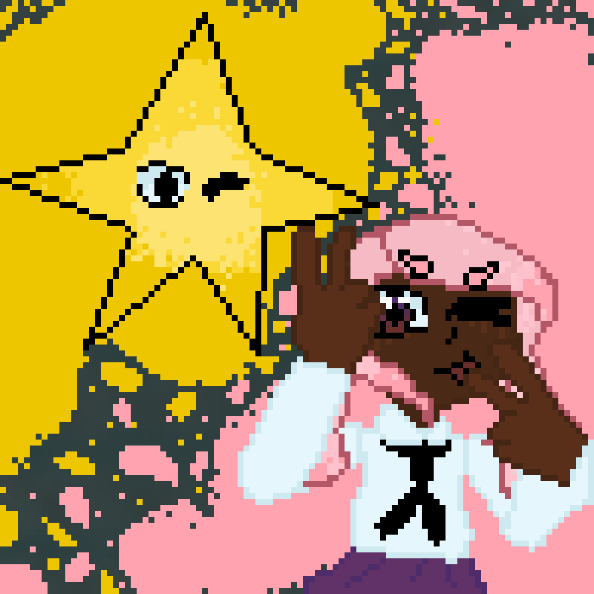 Pixilart - splat star by colorfulreality