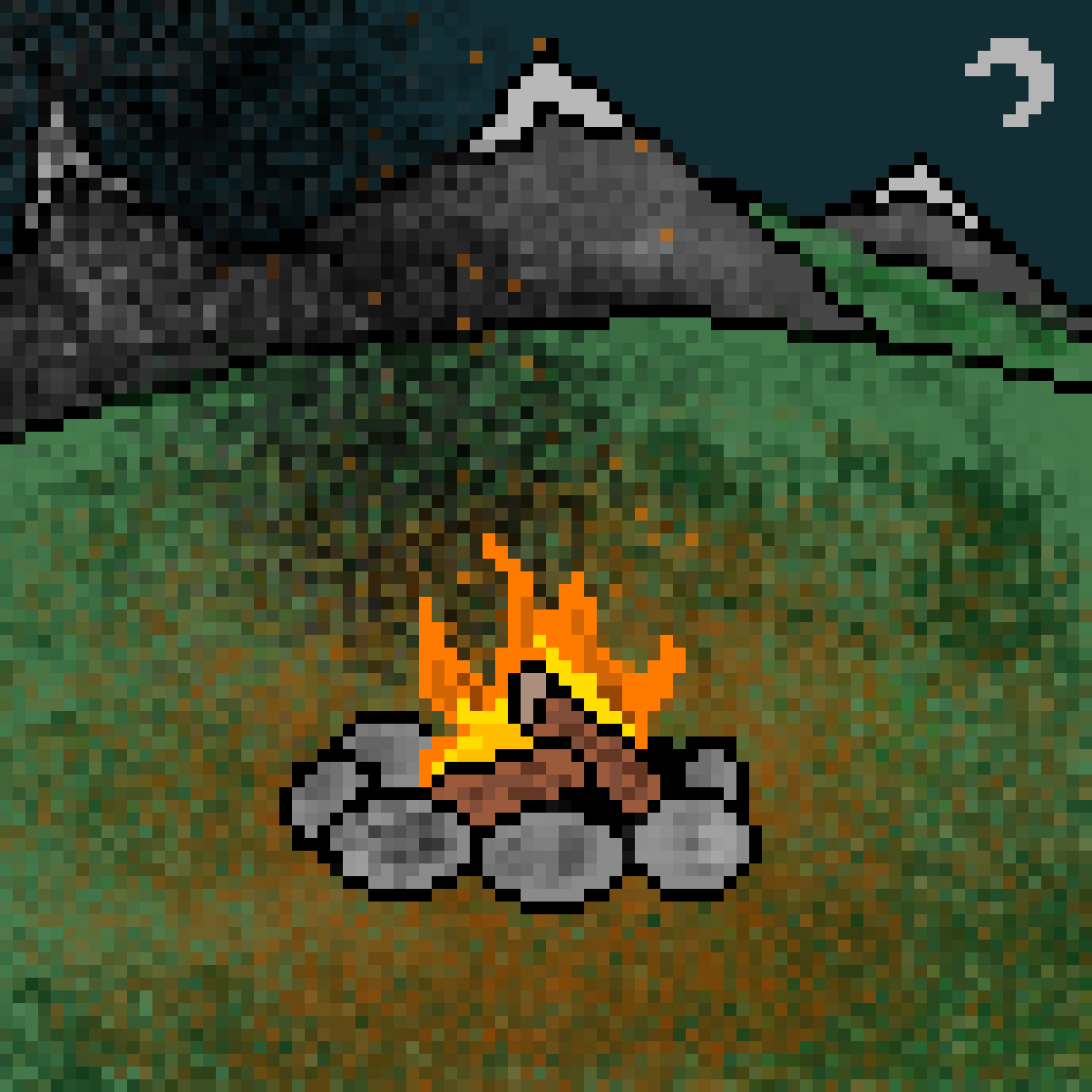 Pixilart - Fire at Night by Cruderhino