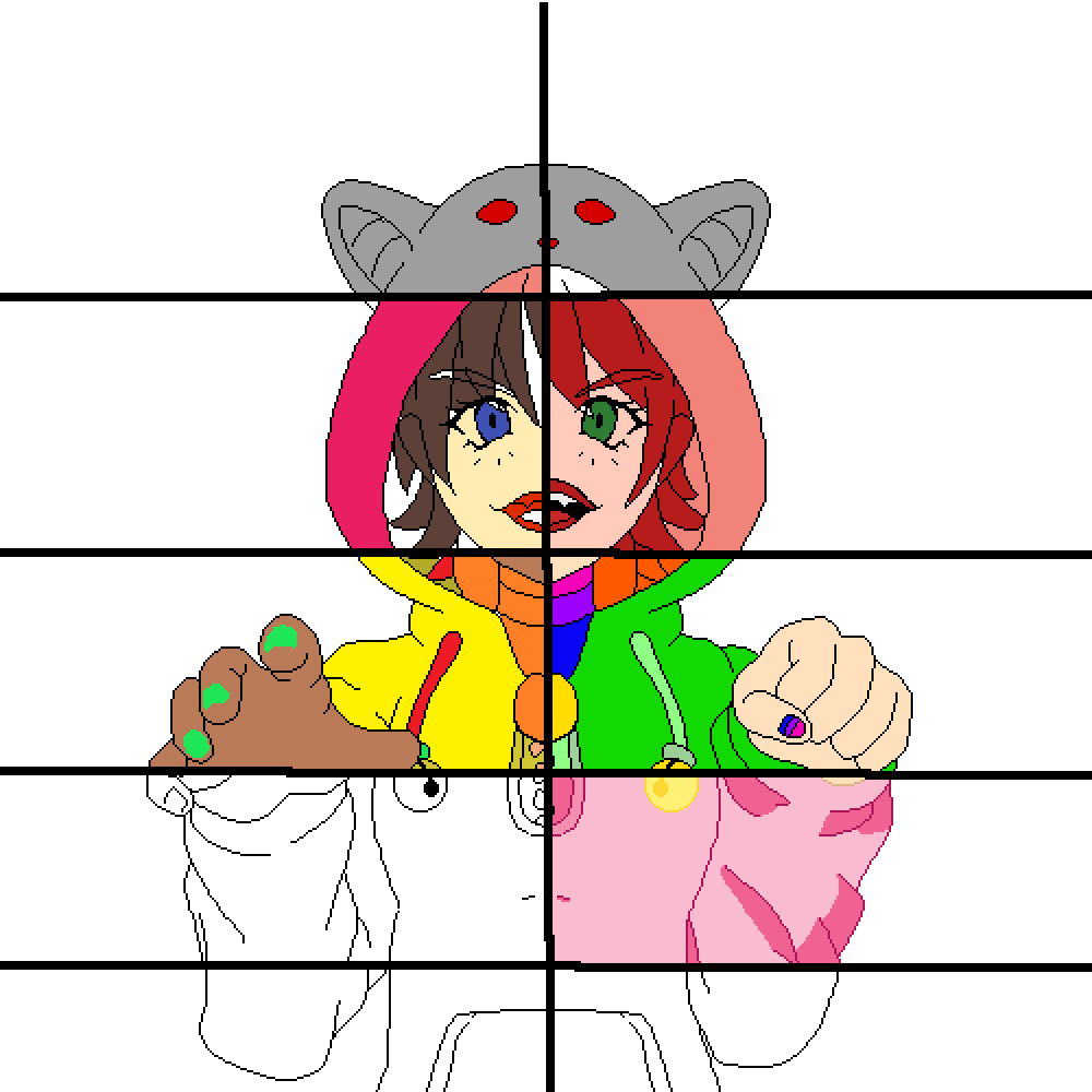 Pixilart - Hoodie girl collab by MissLily