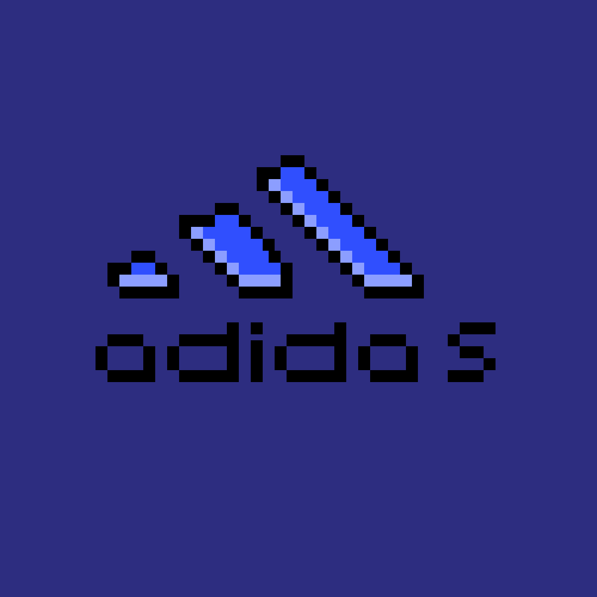 Pixilart - adidas logo by MihailJindi