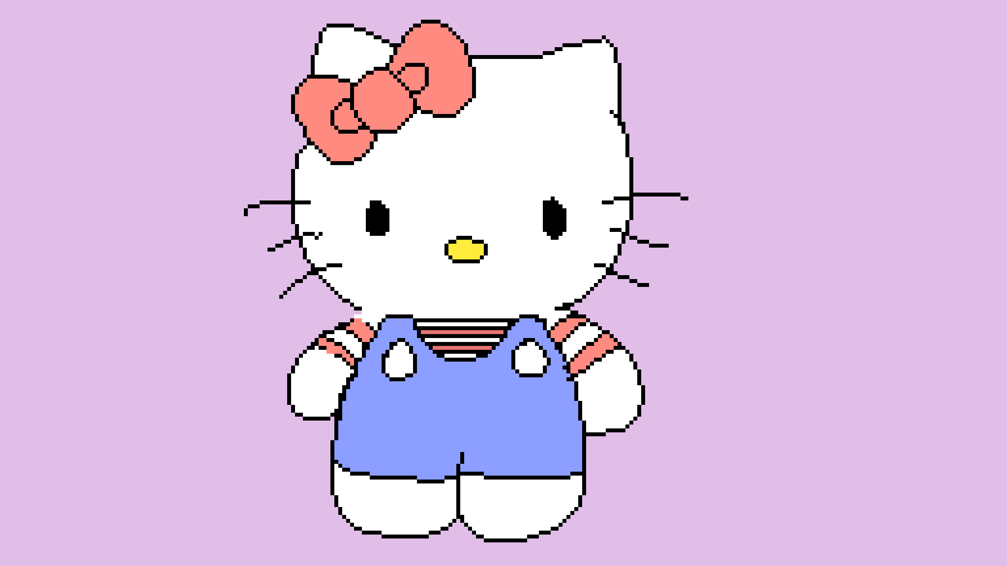 Pixilart - Hello Kitty base by Masonlikethat7