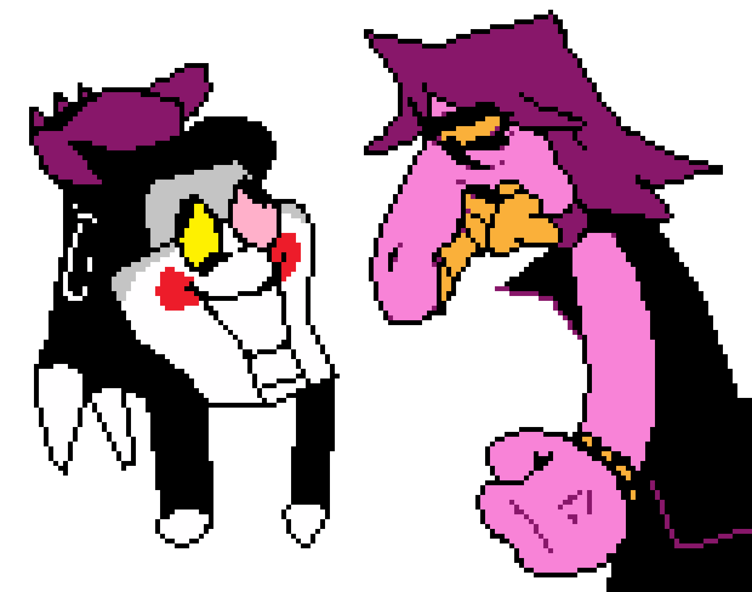 Pixilart - Spamton and Susie HUD by ManOfPipis1997