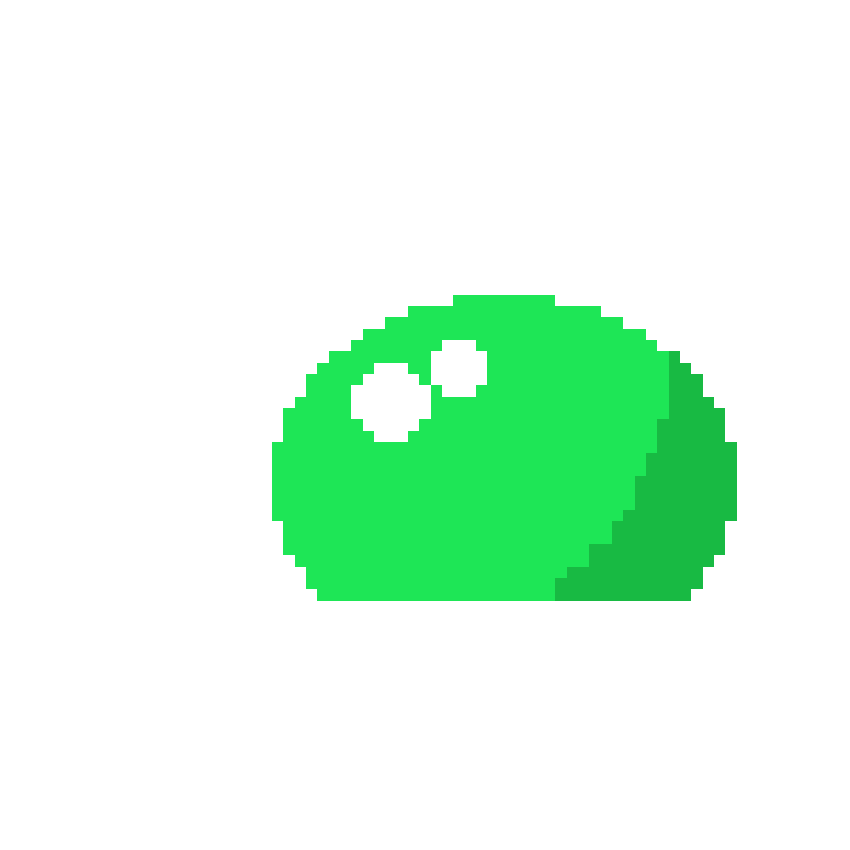 Pixilart - green slime by yu-vi-oh