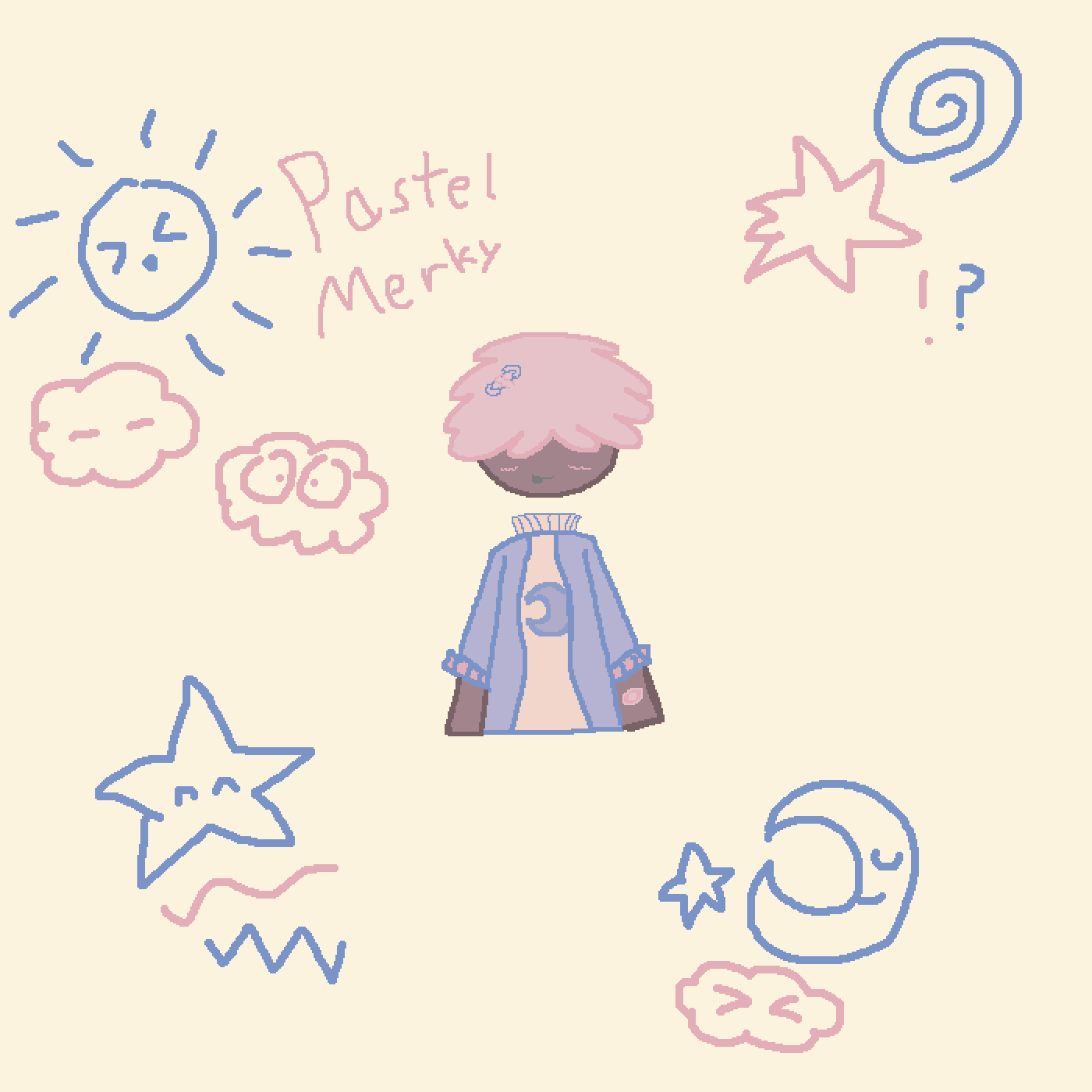 Pixilart - Pastel AU Merky! by SharkShirt