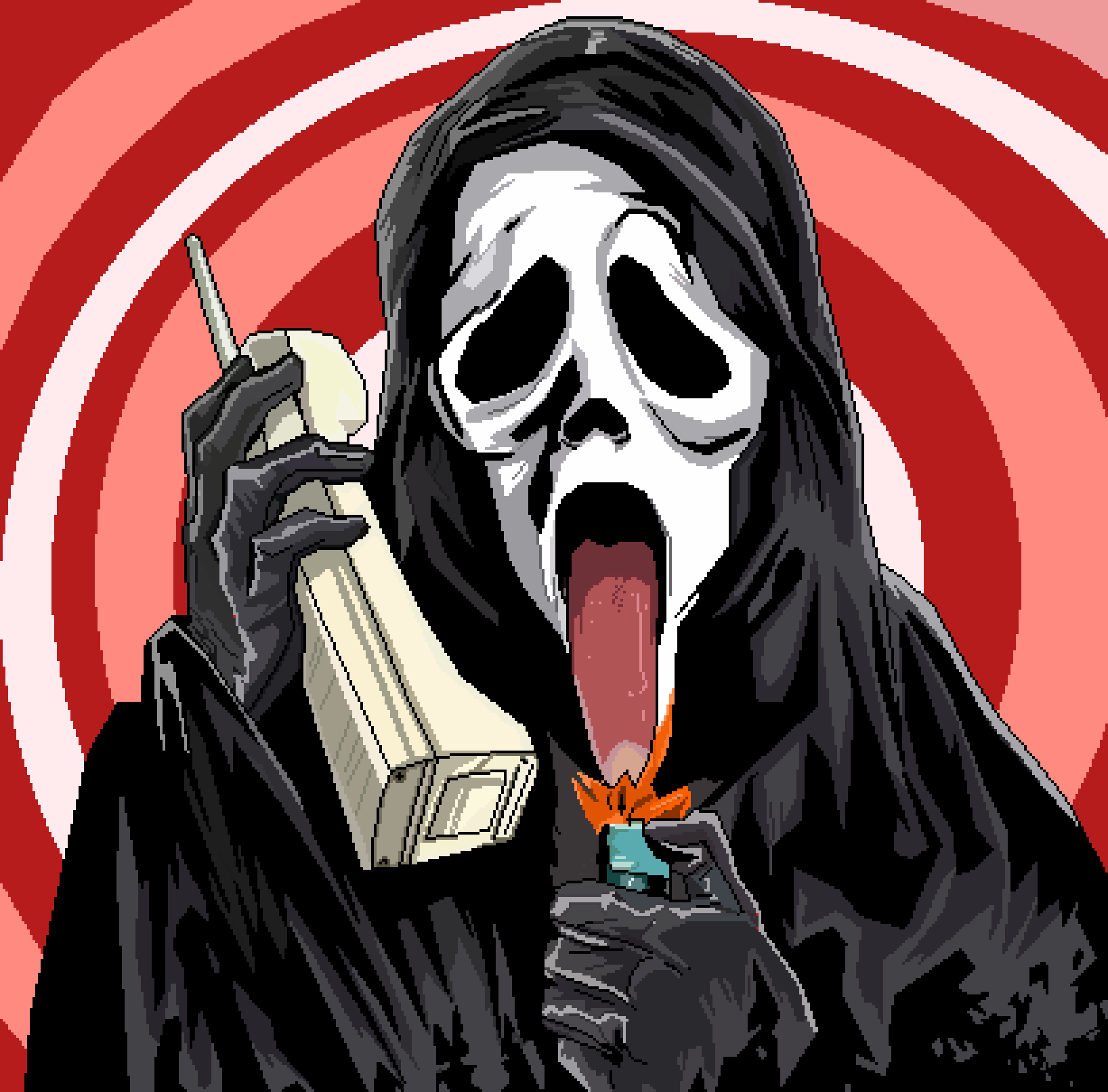 Pixilart - Ghostface by ColeyCrossley