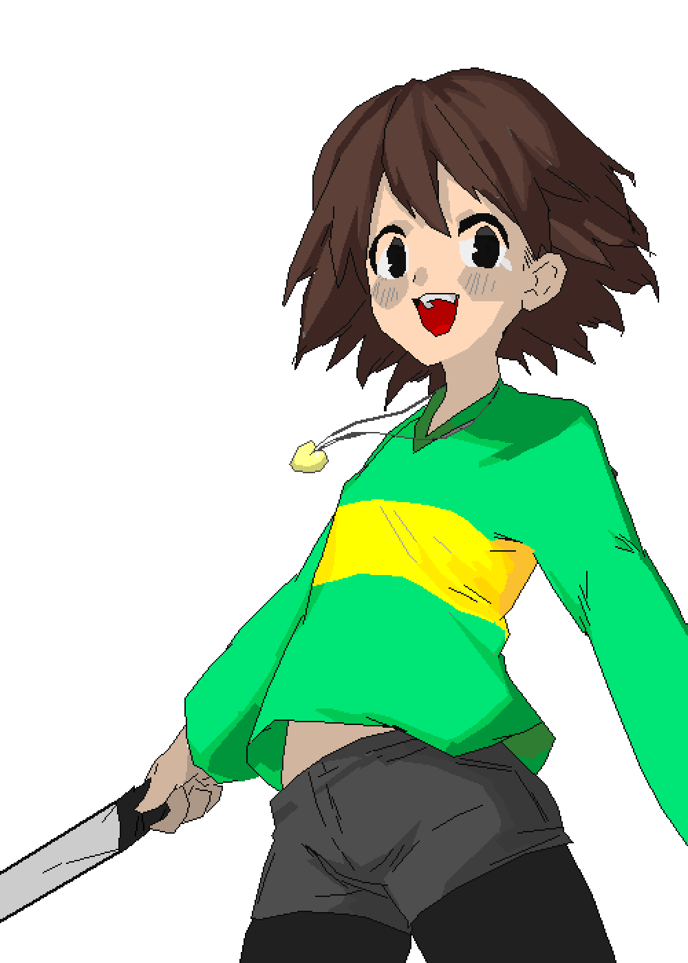 Pixilart - Chara base by Mark10