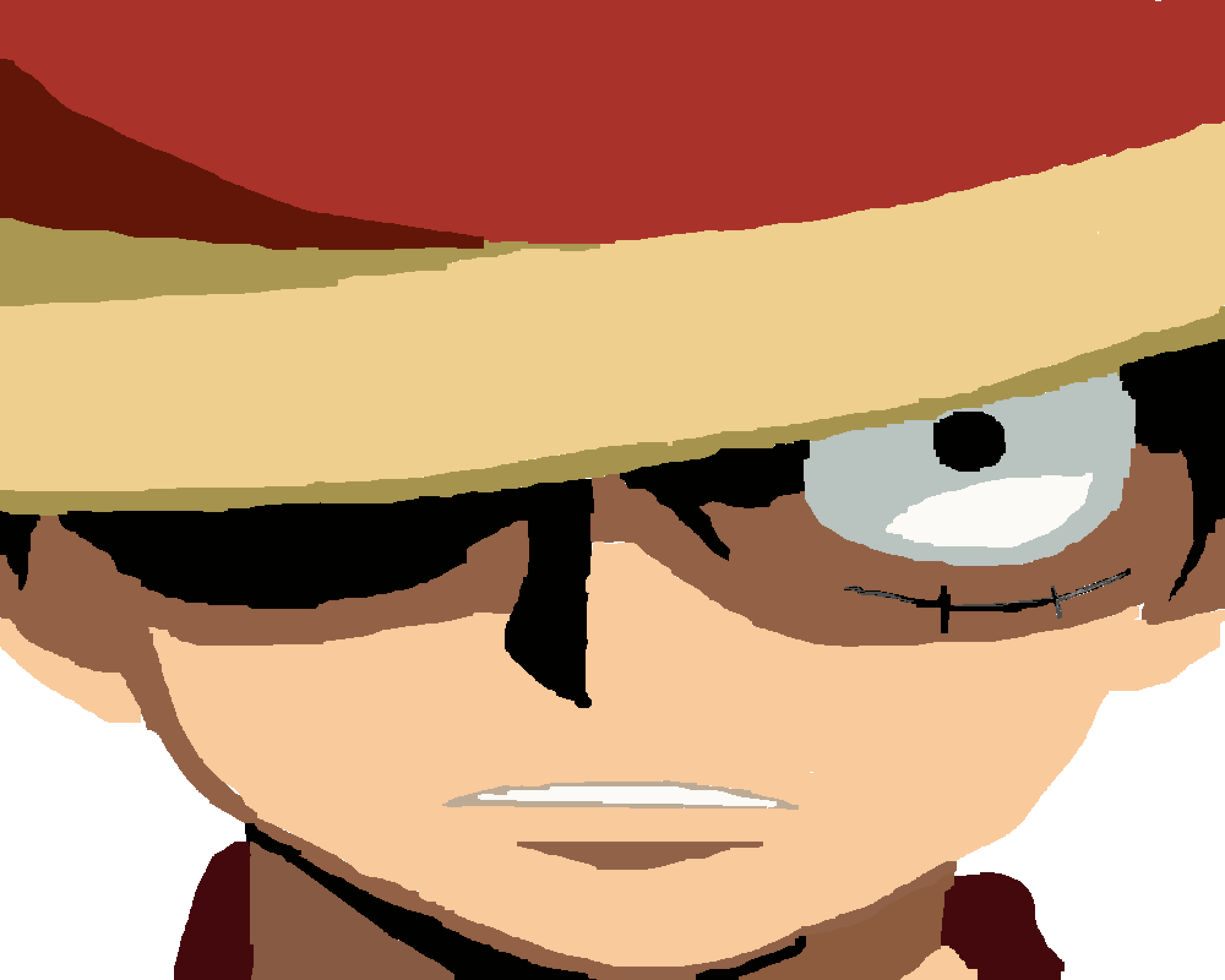 Pixilart - Monkey.D.Luffy by Aimbot9677