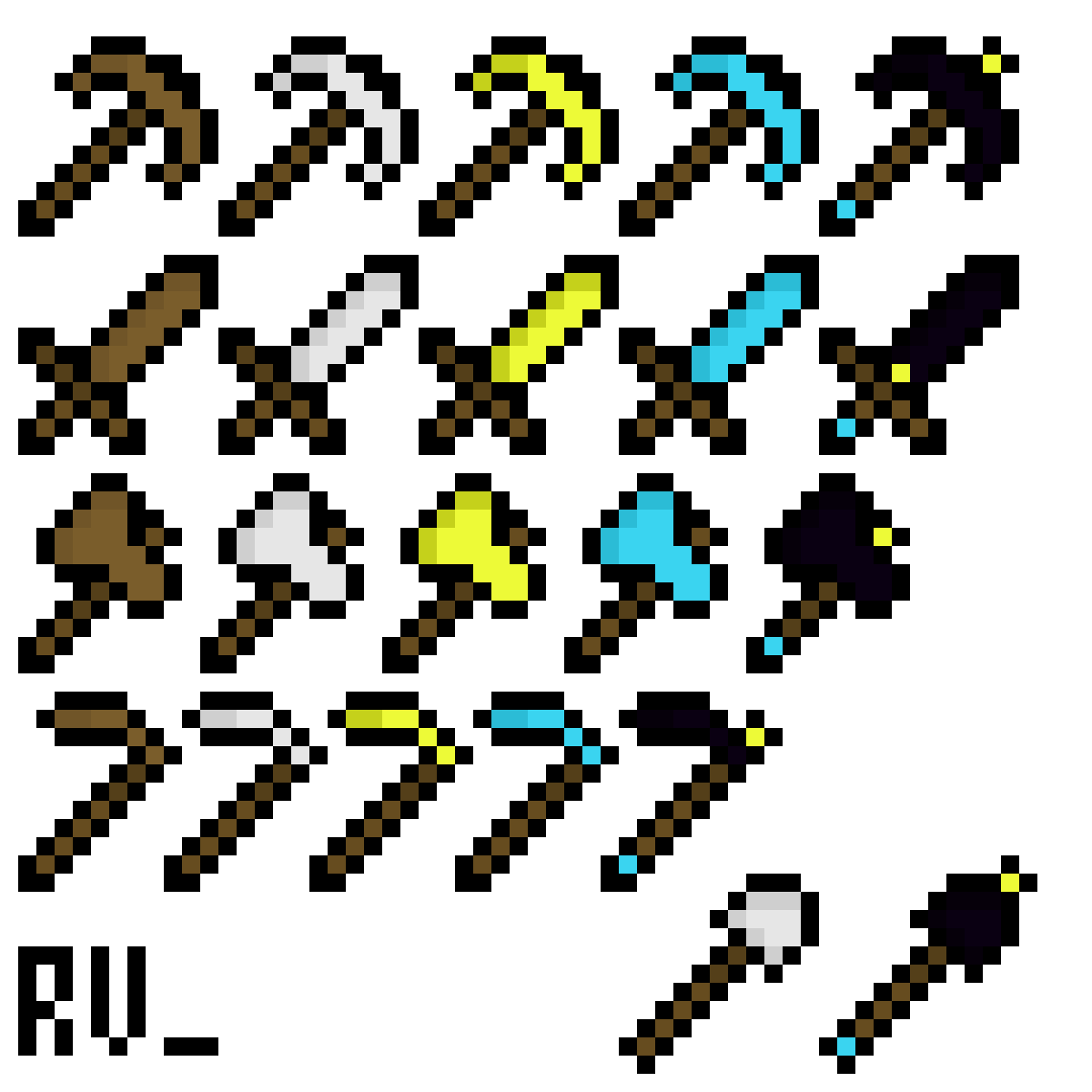 Pixilart - Custom Minecraft Tool Assets by RevivedViper