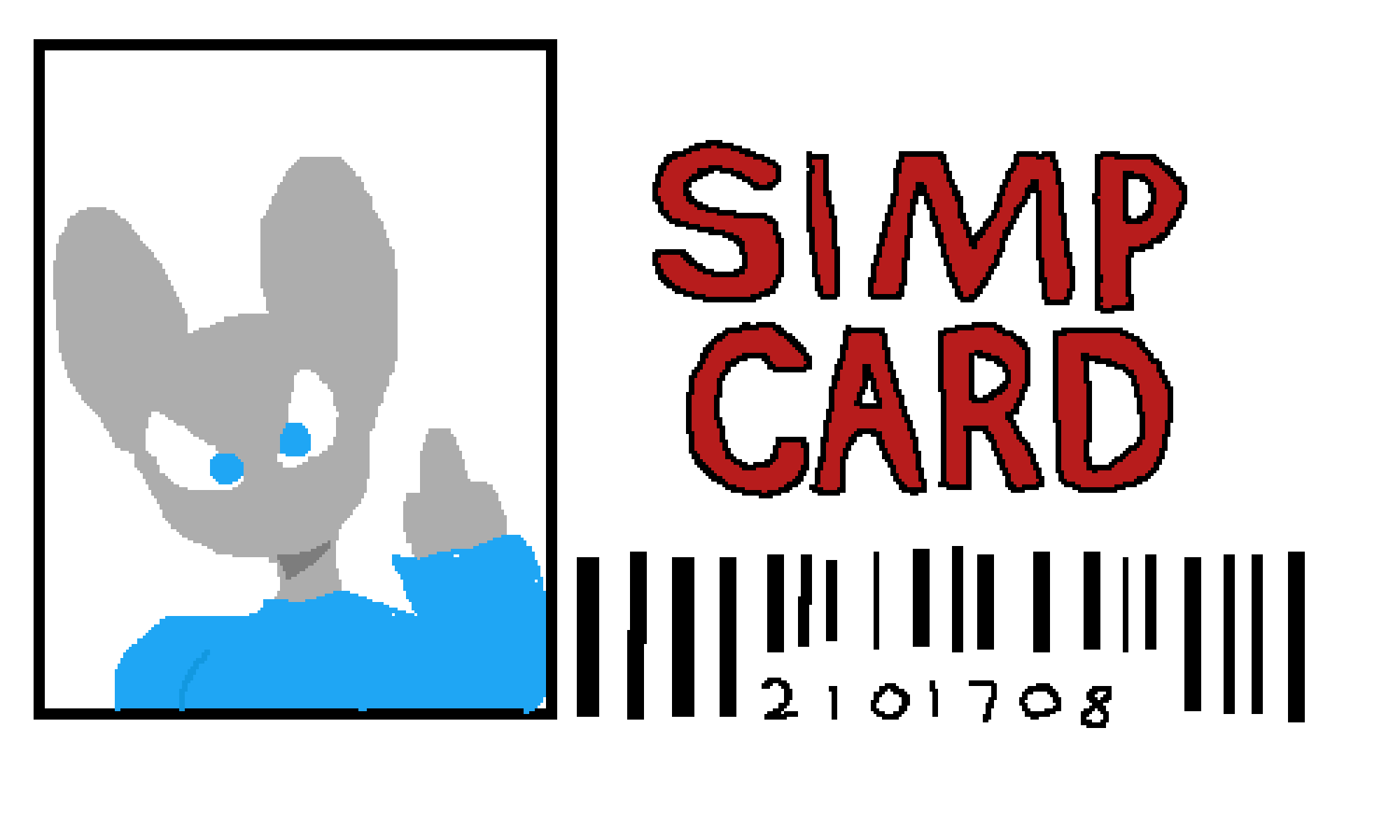 Pixilart - Simp Card! lmaooo- by CrystalBitZ