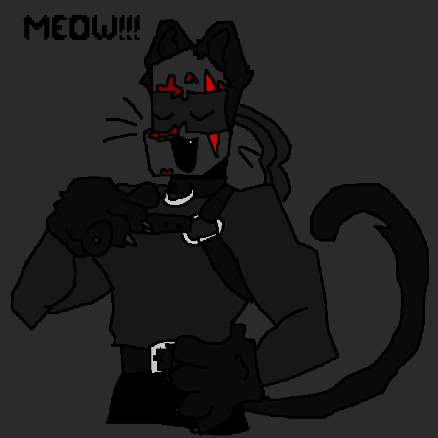 Pixilart - Meow by Kanji-Family