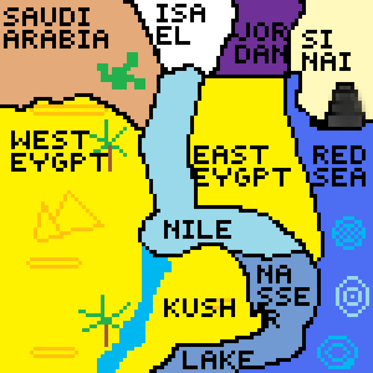Pixilart - Map of Eygpt by holyn12