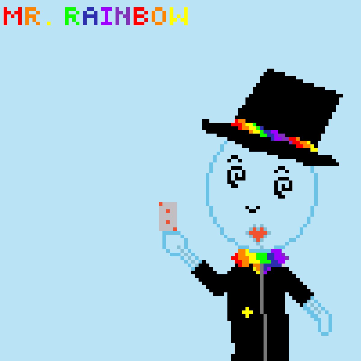 Pixilart - Mr. Rainbow by WoodedWildsMint