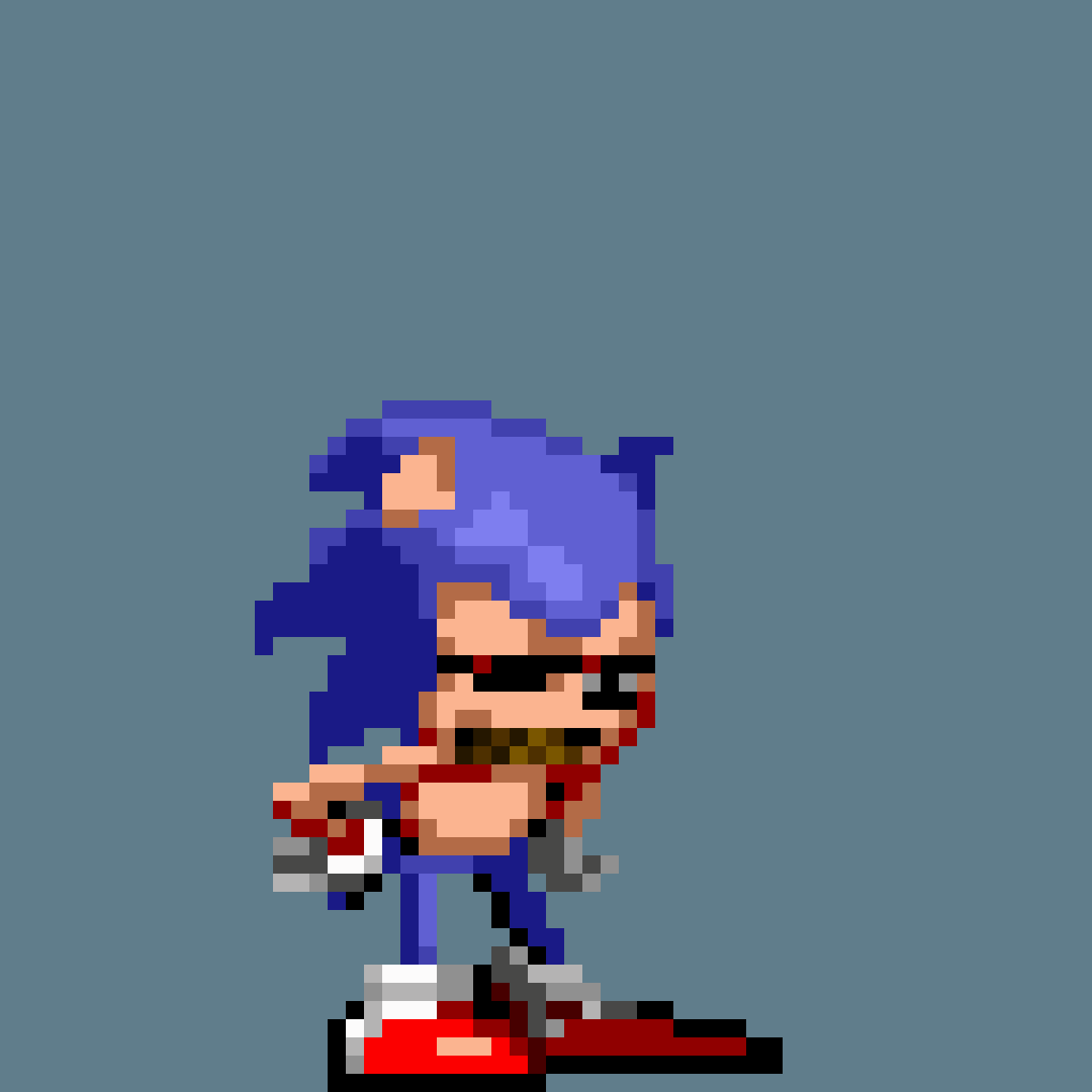 Pixilart - Sonic EXE Pixel Left New by loming95