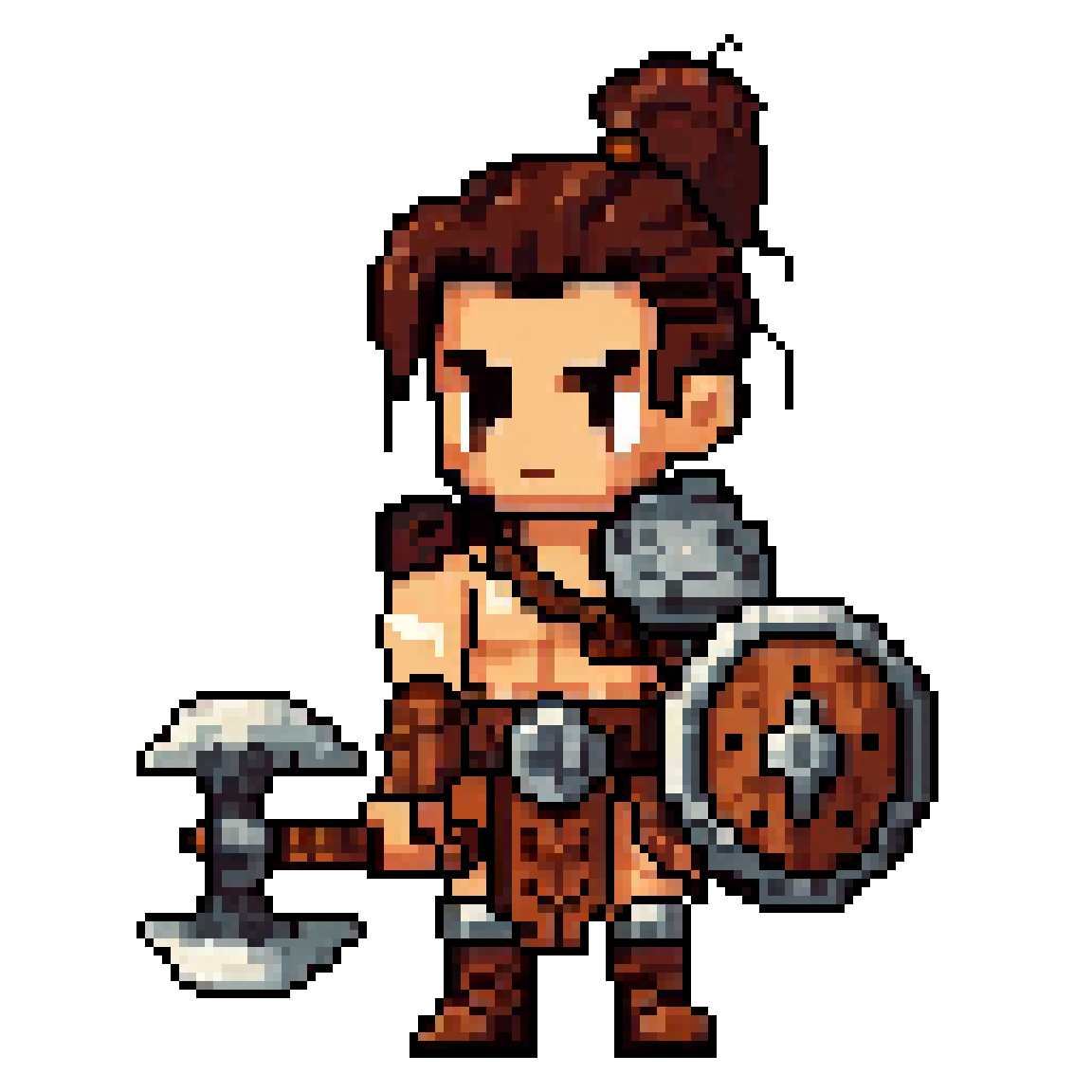 Pixilart - Human Barbarian by Girinooni