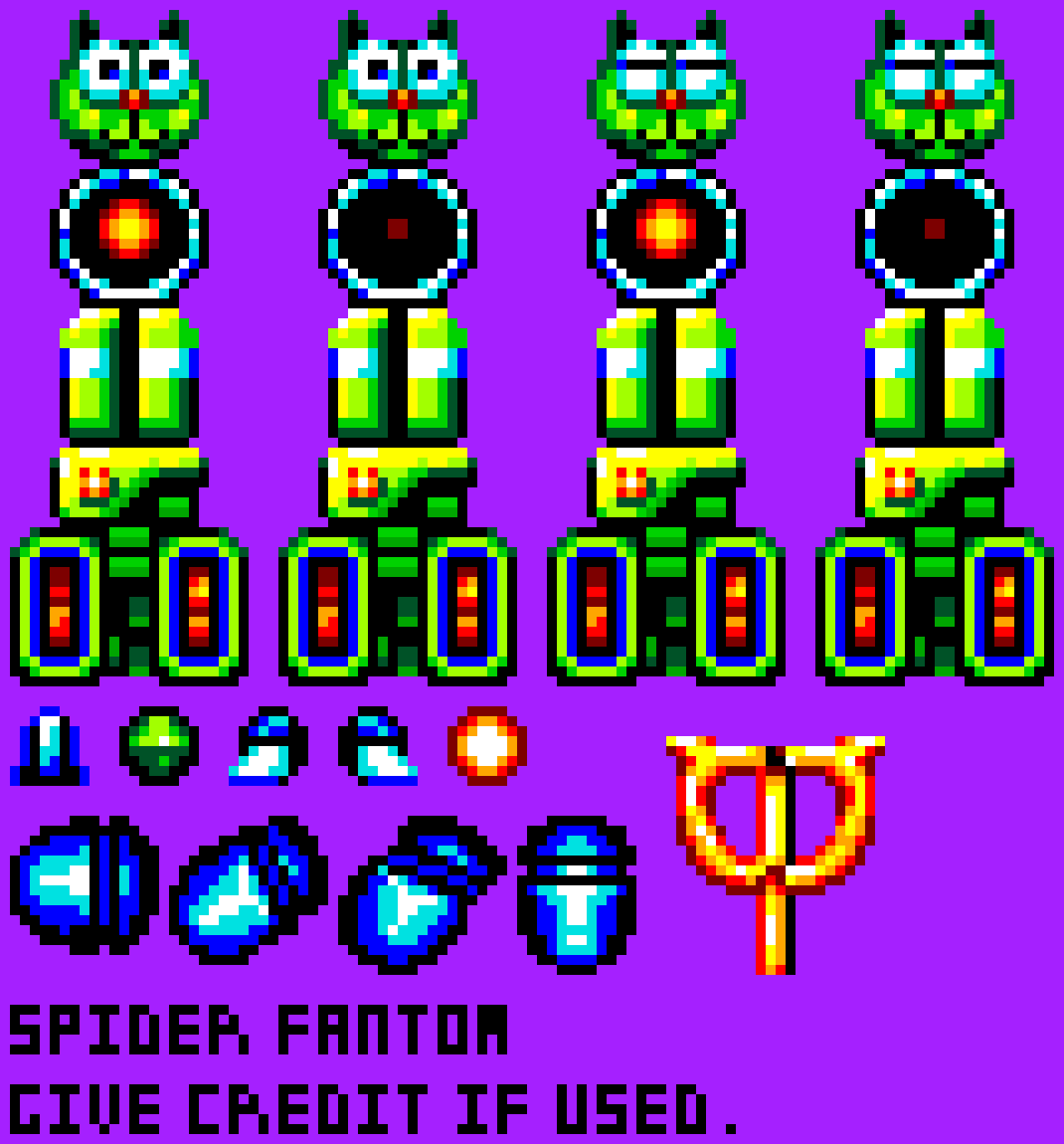 Pixilart - Spider Fantom sprites by Tuxedoedabyss03