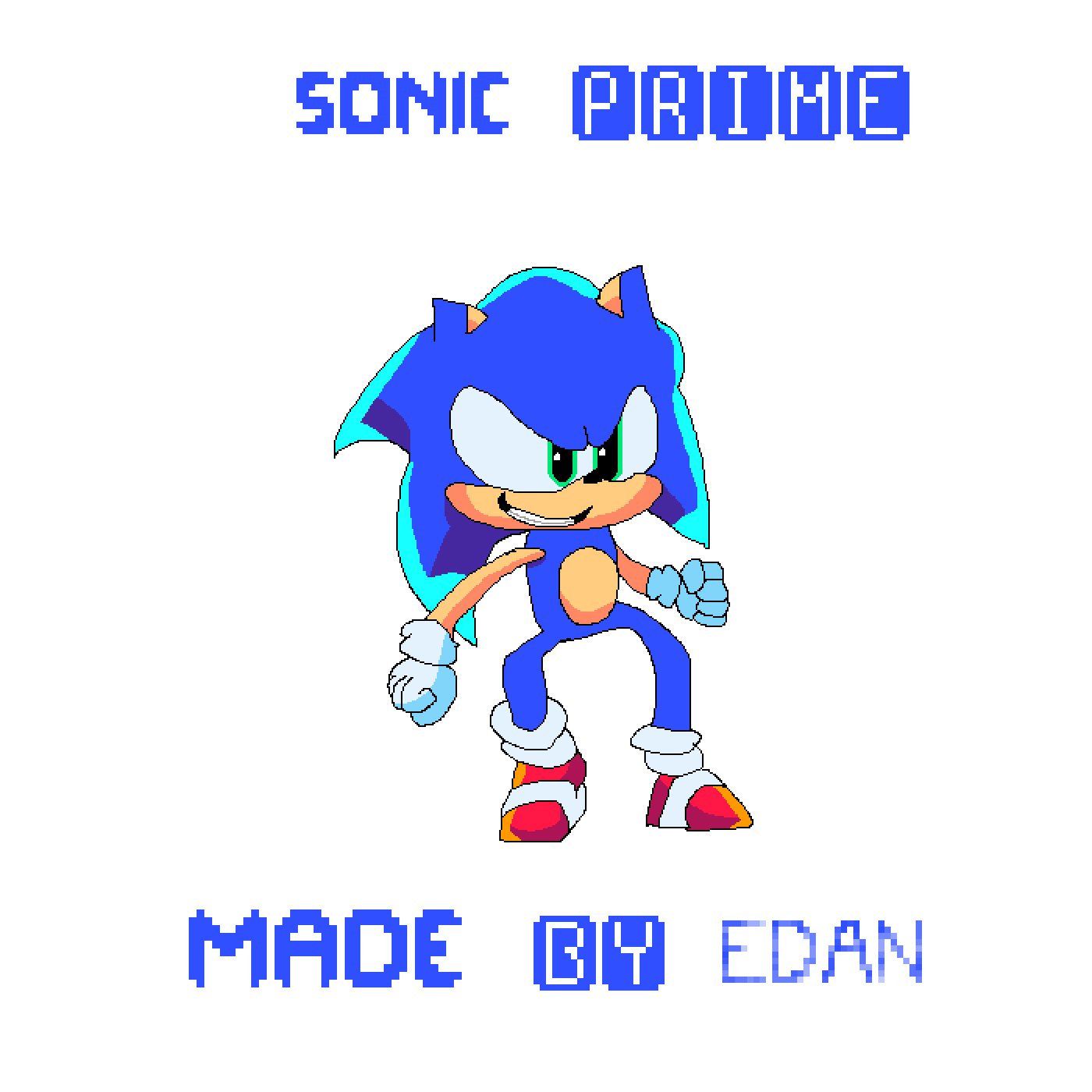 Pixilart - Sonic Prime Drawing by SonicT-Hedgehog