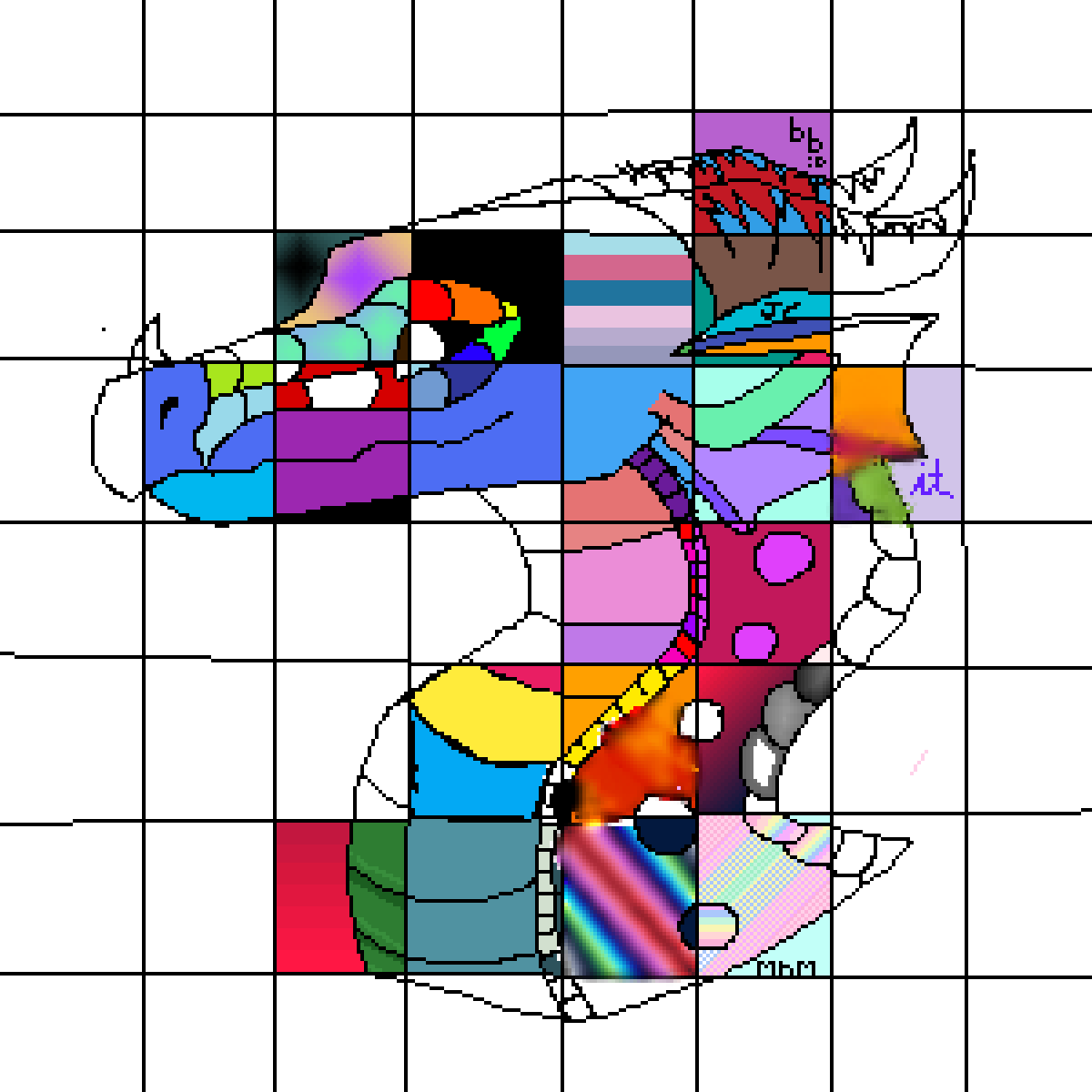 Pixilart - Color a square!! 6/5/2024 by ellathefella