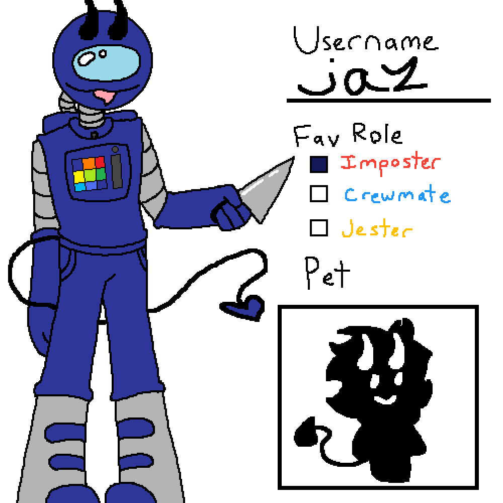 Pixilart - Among Us OC Base by S1lly-bean