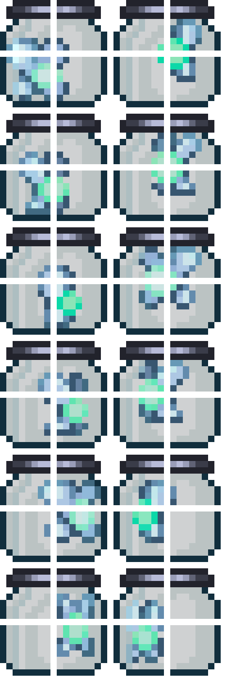 Pixilart - Terraria Tile ID #569 | Green Fairy Jar by tSpritesheeter