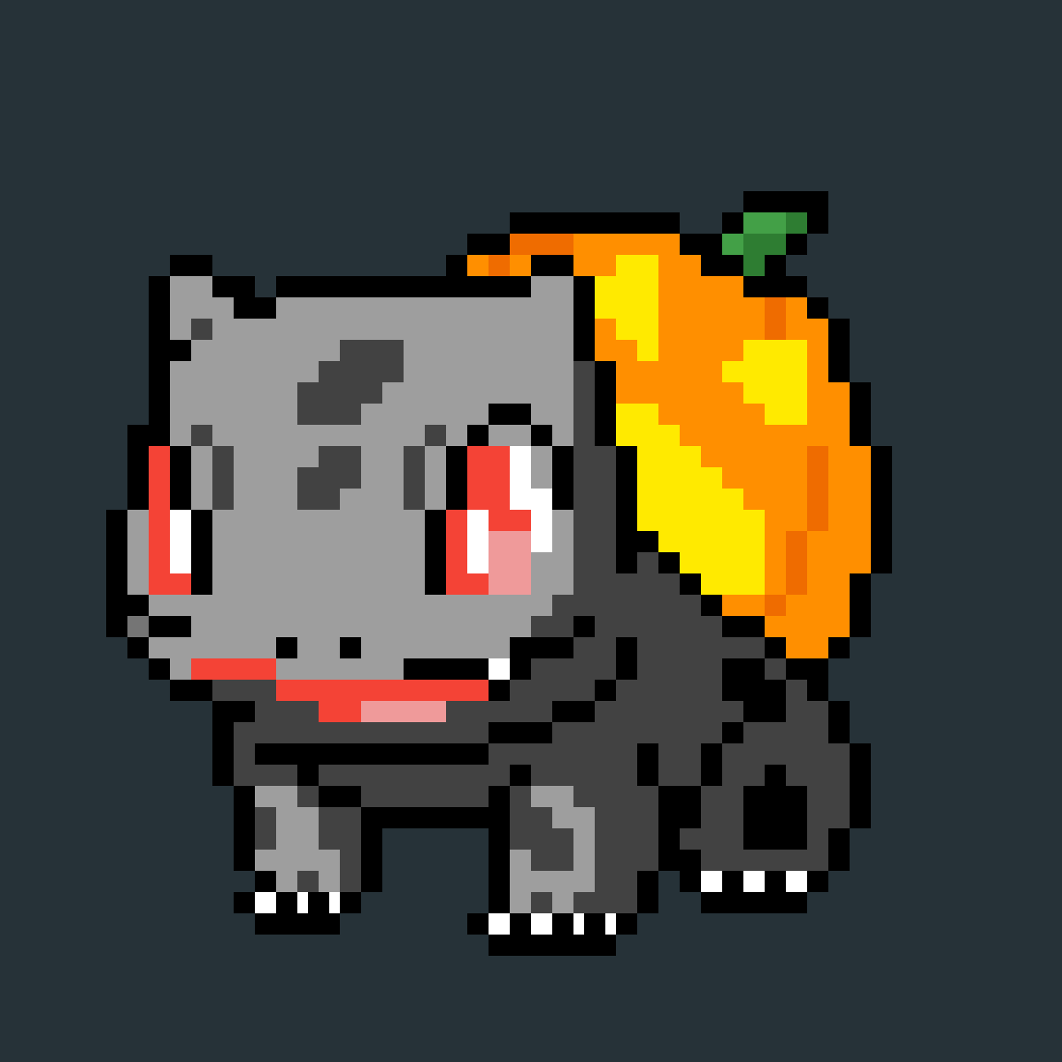 Pixilart - Halloween Bulbasaur by Pearlie