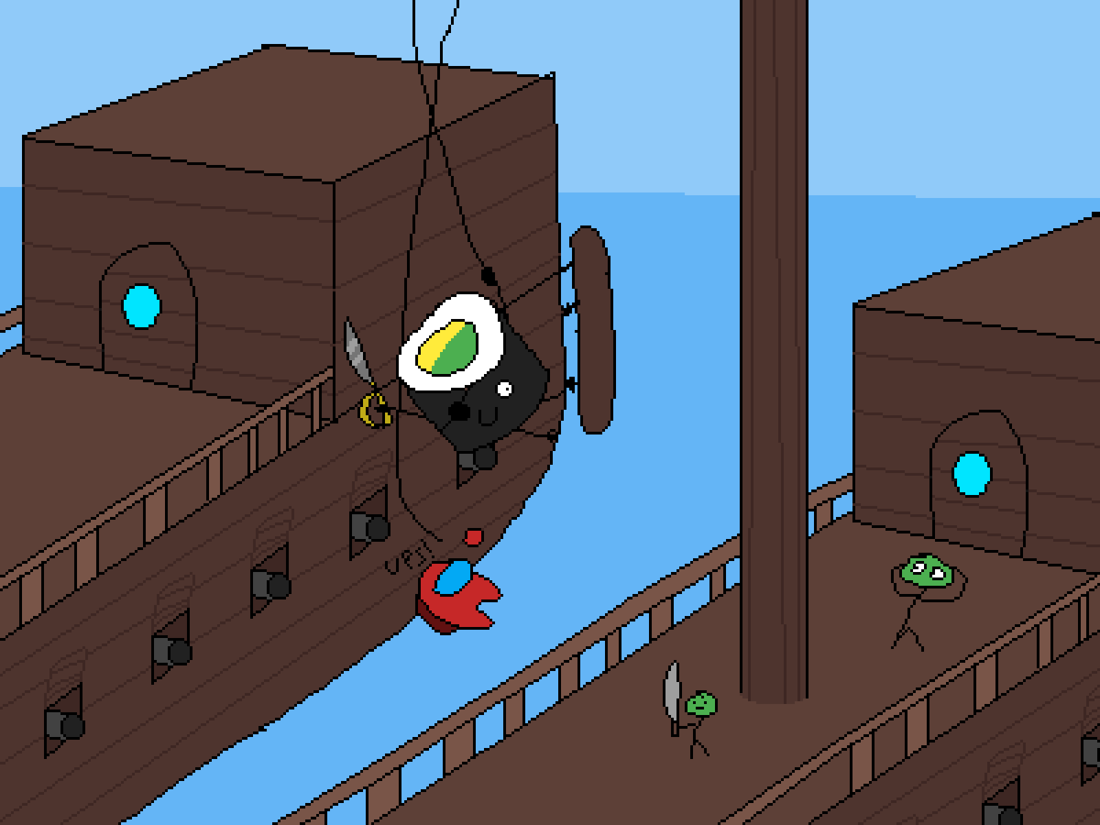 Pixilart - among us attack by Amongusred64