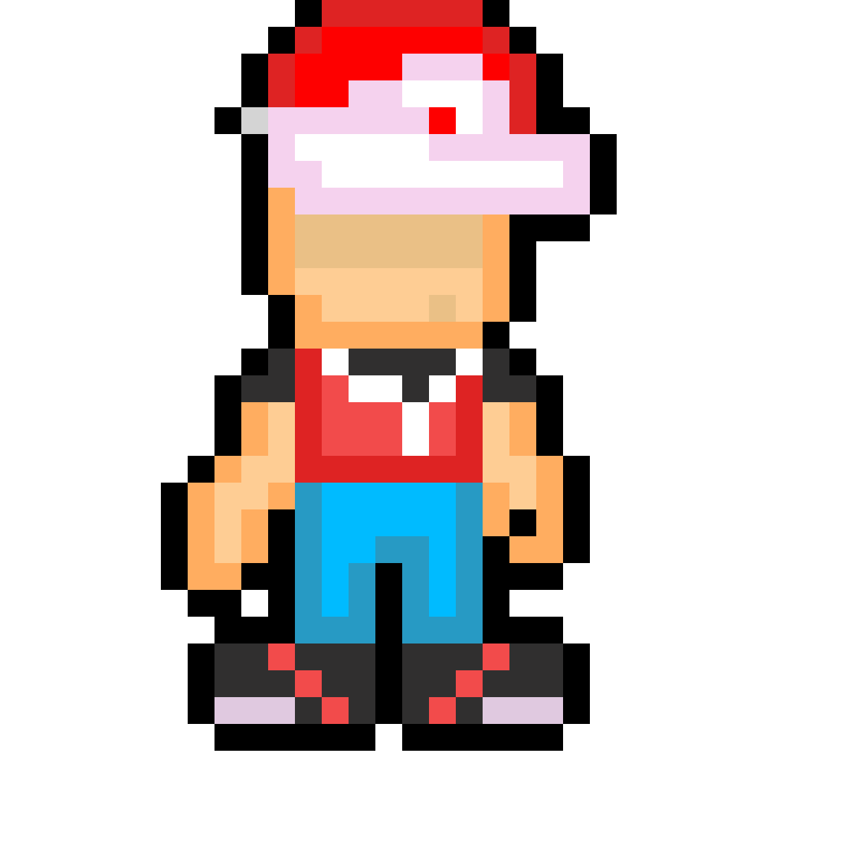 Pixilart - pokemon trainer RED by Purple-Canvas