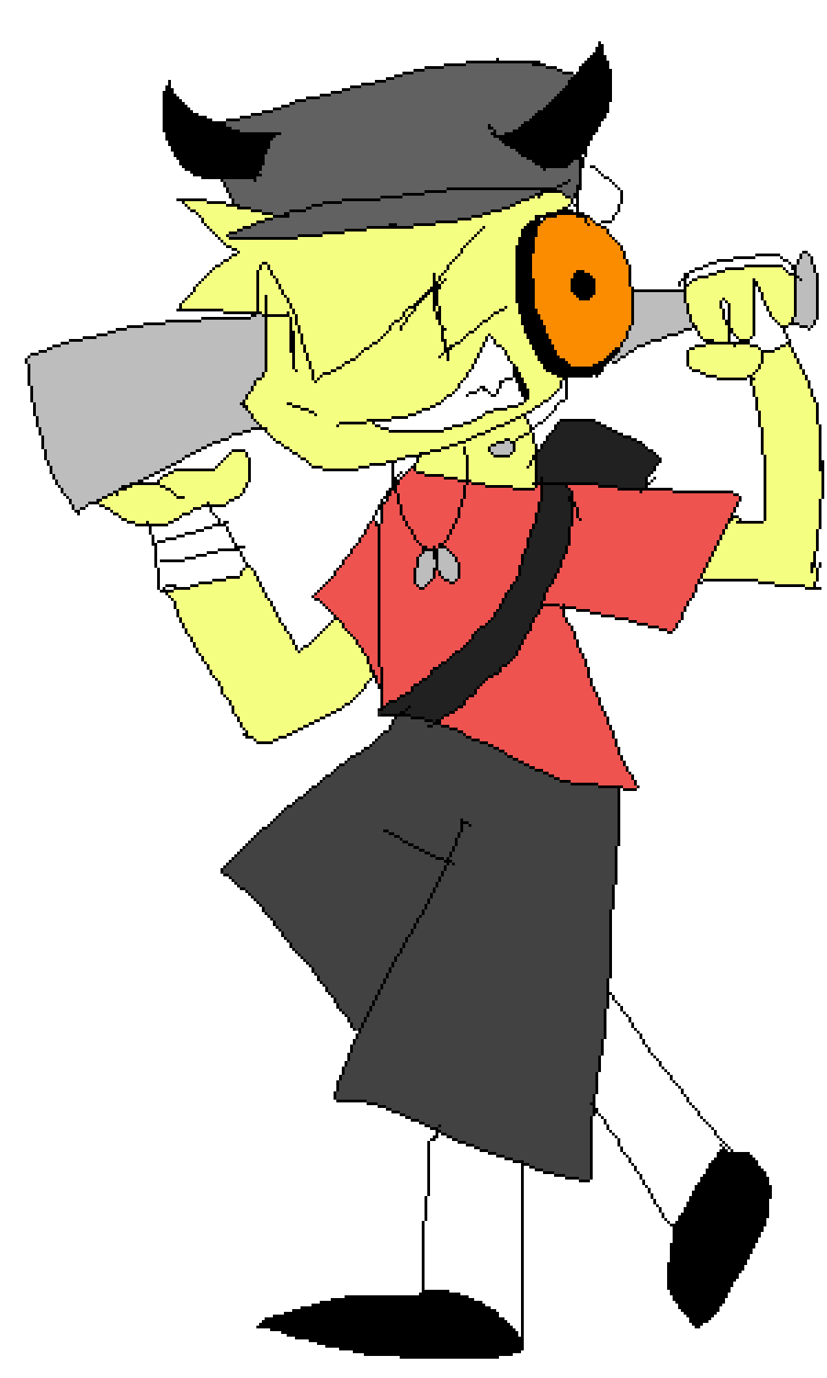 Pixilart - Say goodbye to your kneecaps chucklehead by Darkfell