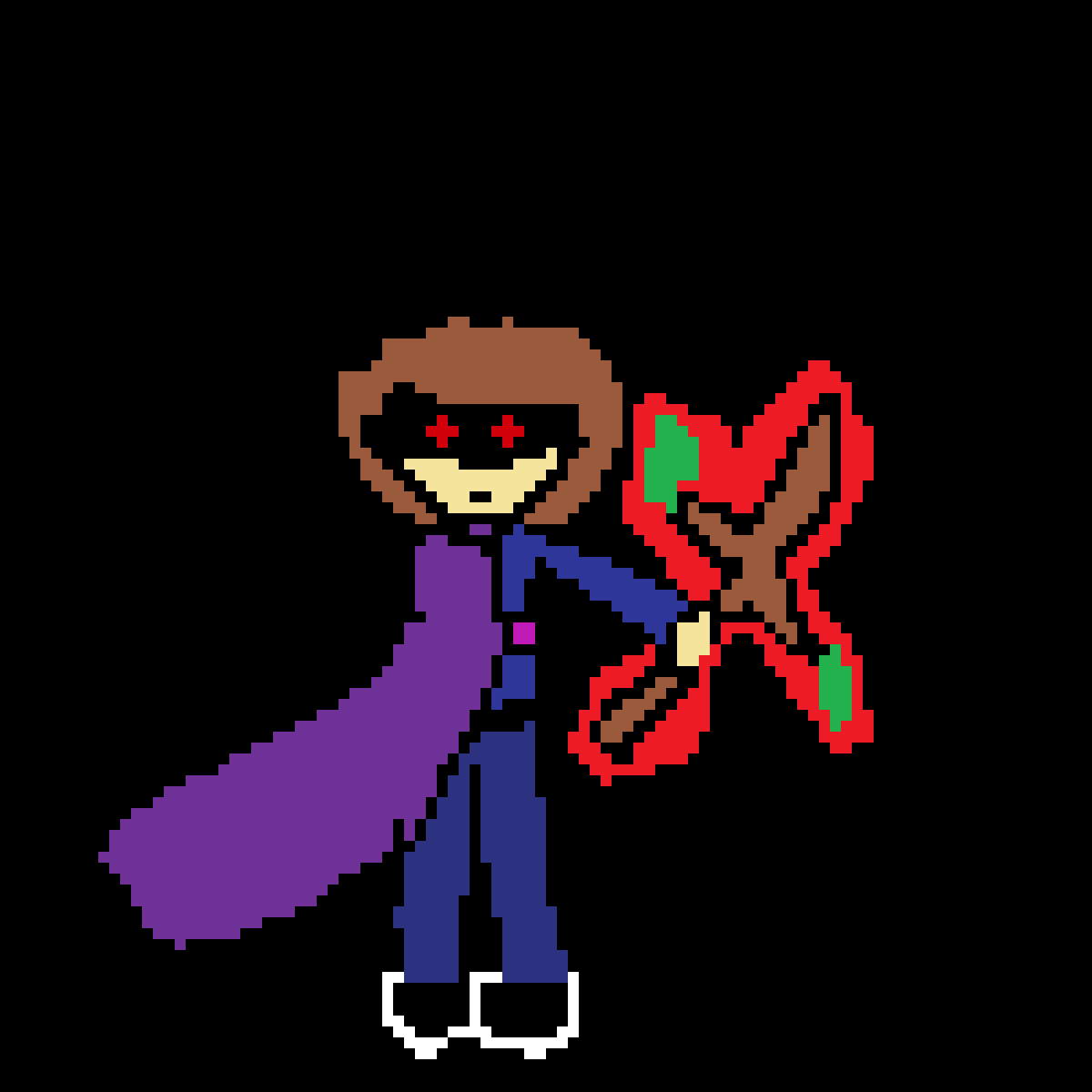 Pixilart - US SCARLET! Frisk by redcello