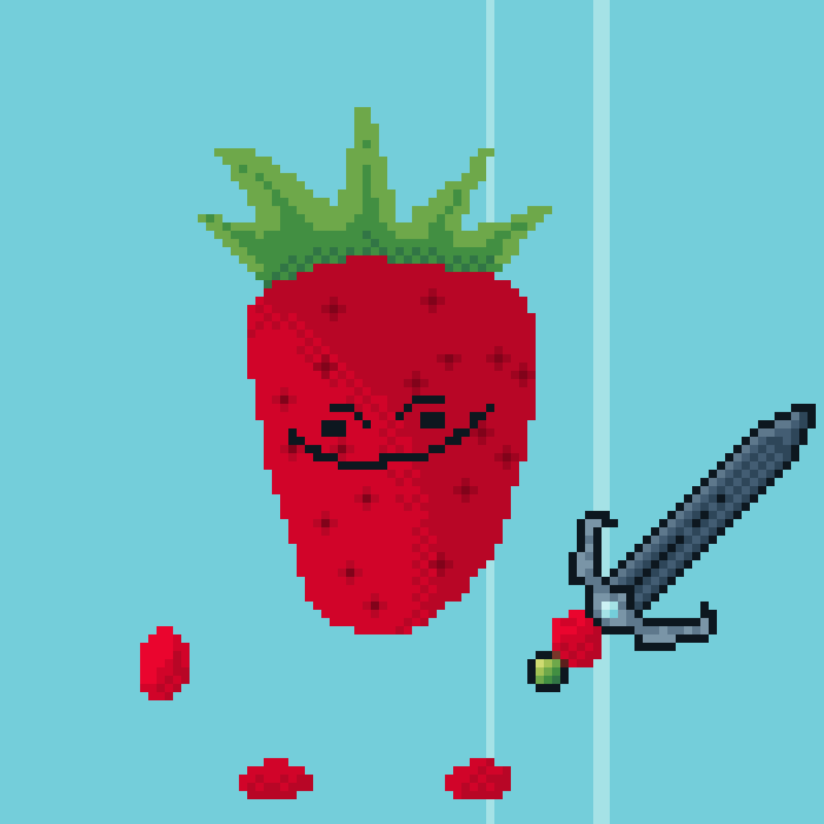 Pixilart - strawberry knight by Dragonfire34