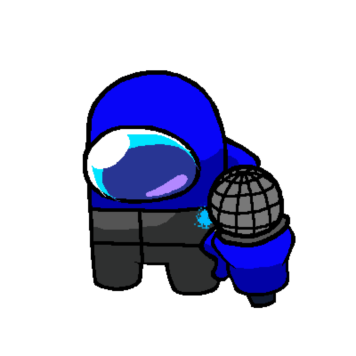 Pixilart - V4 Crewmate Base by BlueChar17