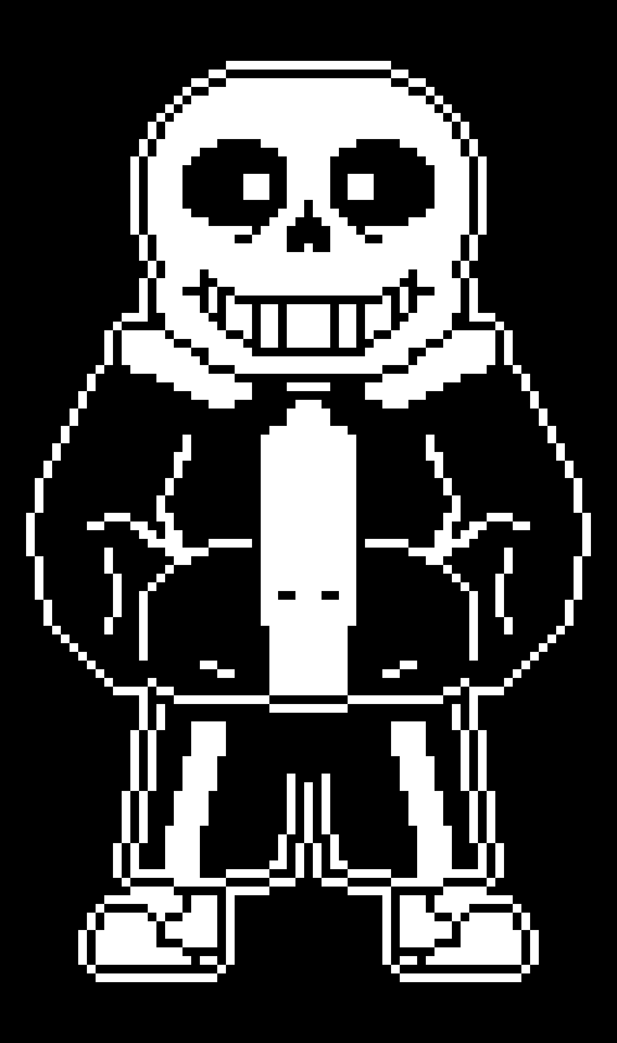 Pixilart - Sans Battle Sprite by ChaseGrump