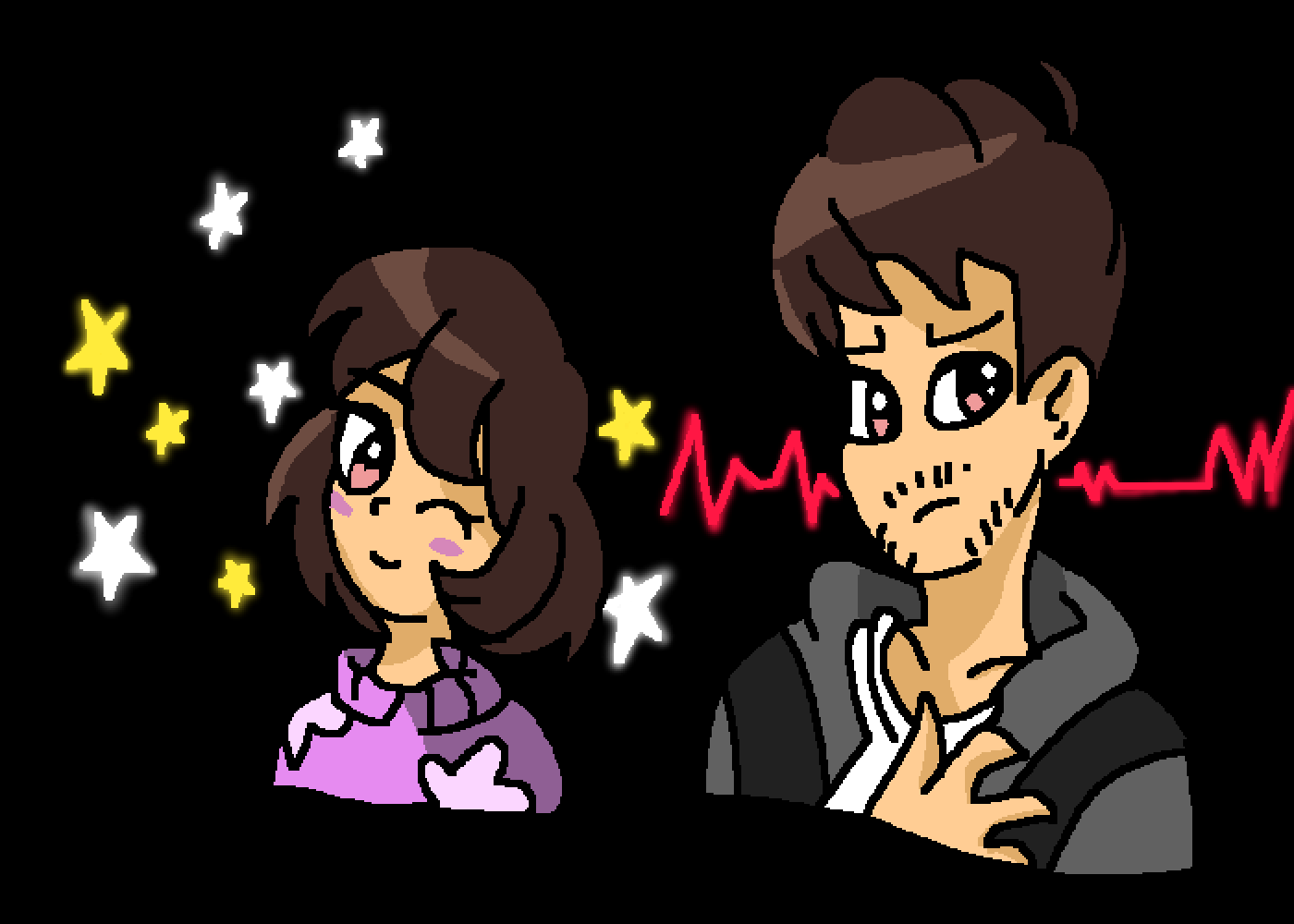 Pixilart - Mike and Abby by AmberTitan2