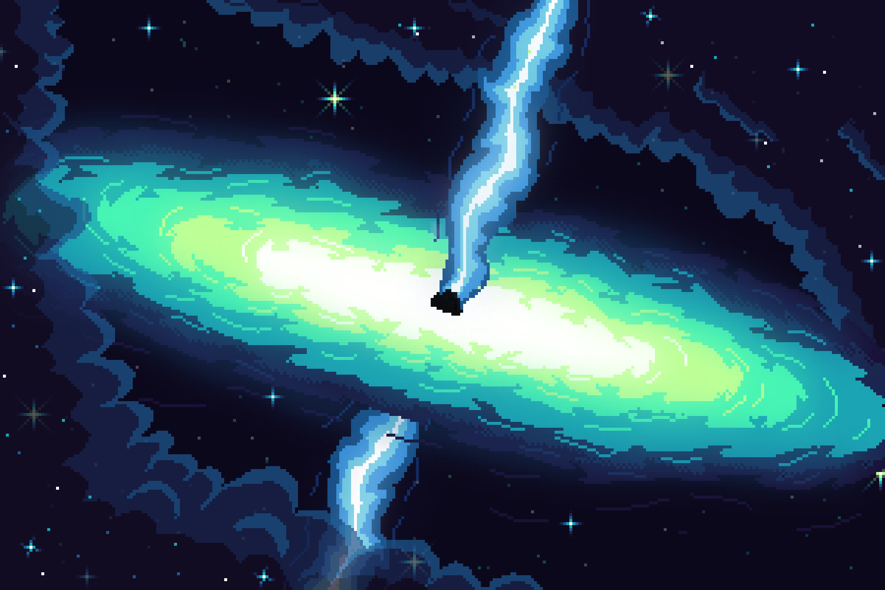 Pixilart - Green Quasar by Plazma-Haze