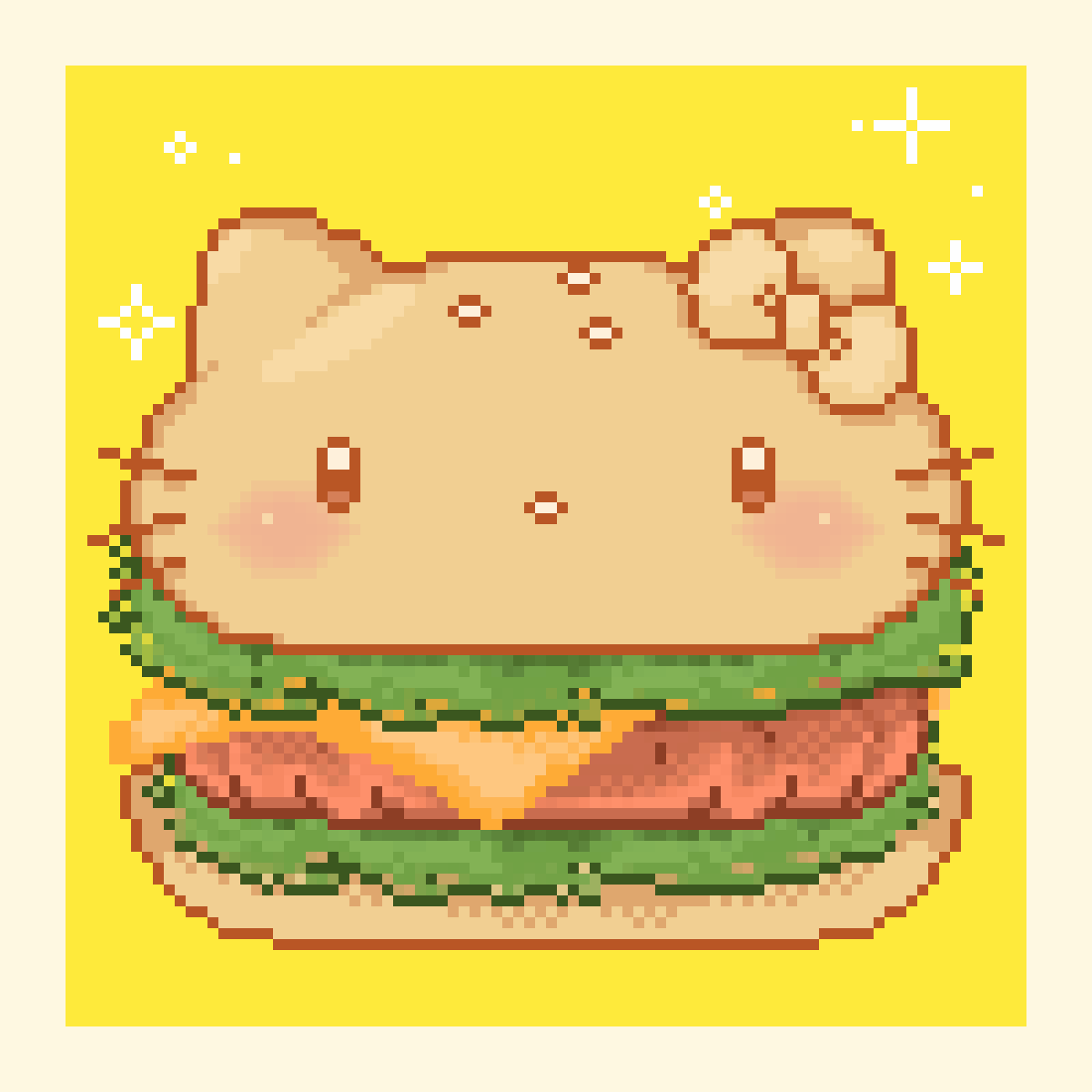Pixilart - 🍔Hello Kitty Hamburger~!🍔 by HumanTrash88
