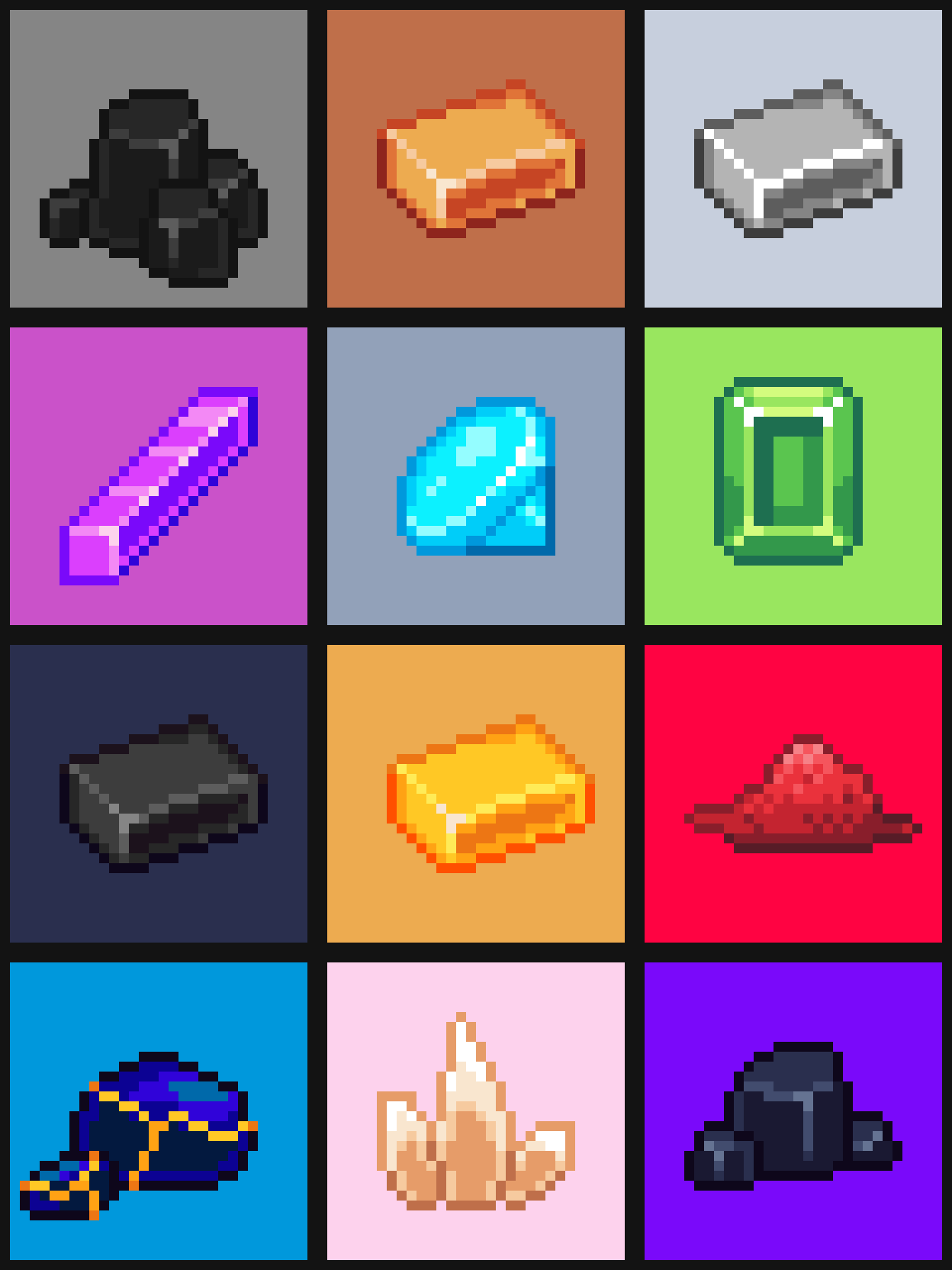 Pixilart - minecraft ores by Lvpvn