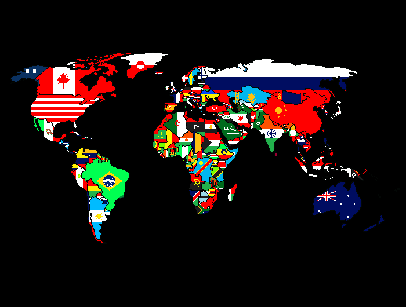 Pixilart - World Map v4 by Orbitss