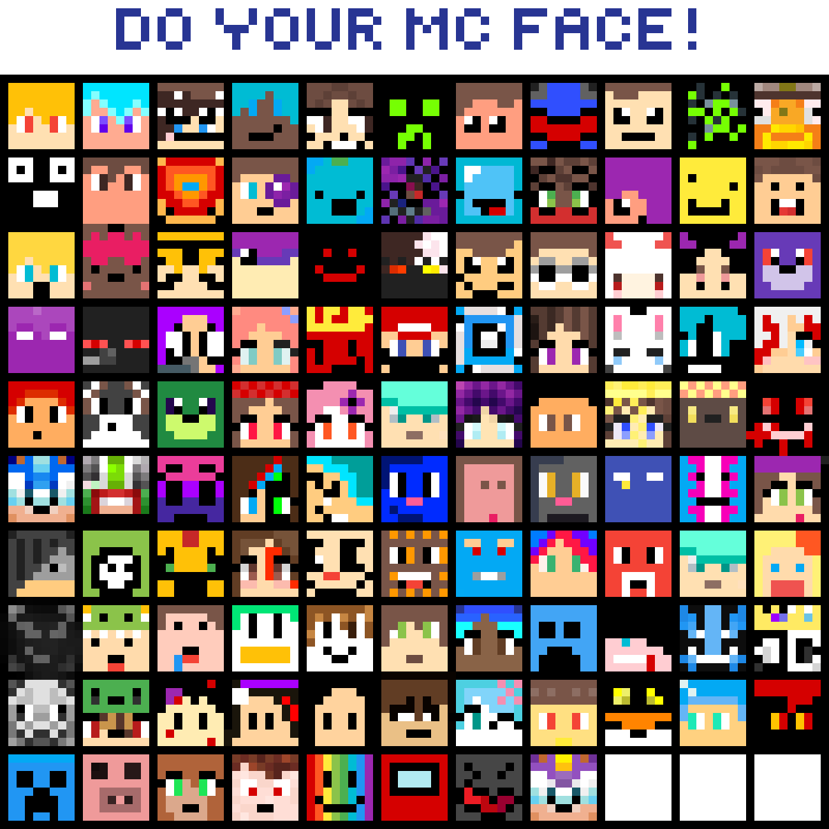 Pixilart - Make your MC face by WyRo631