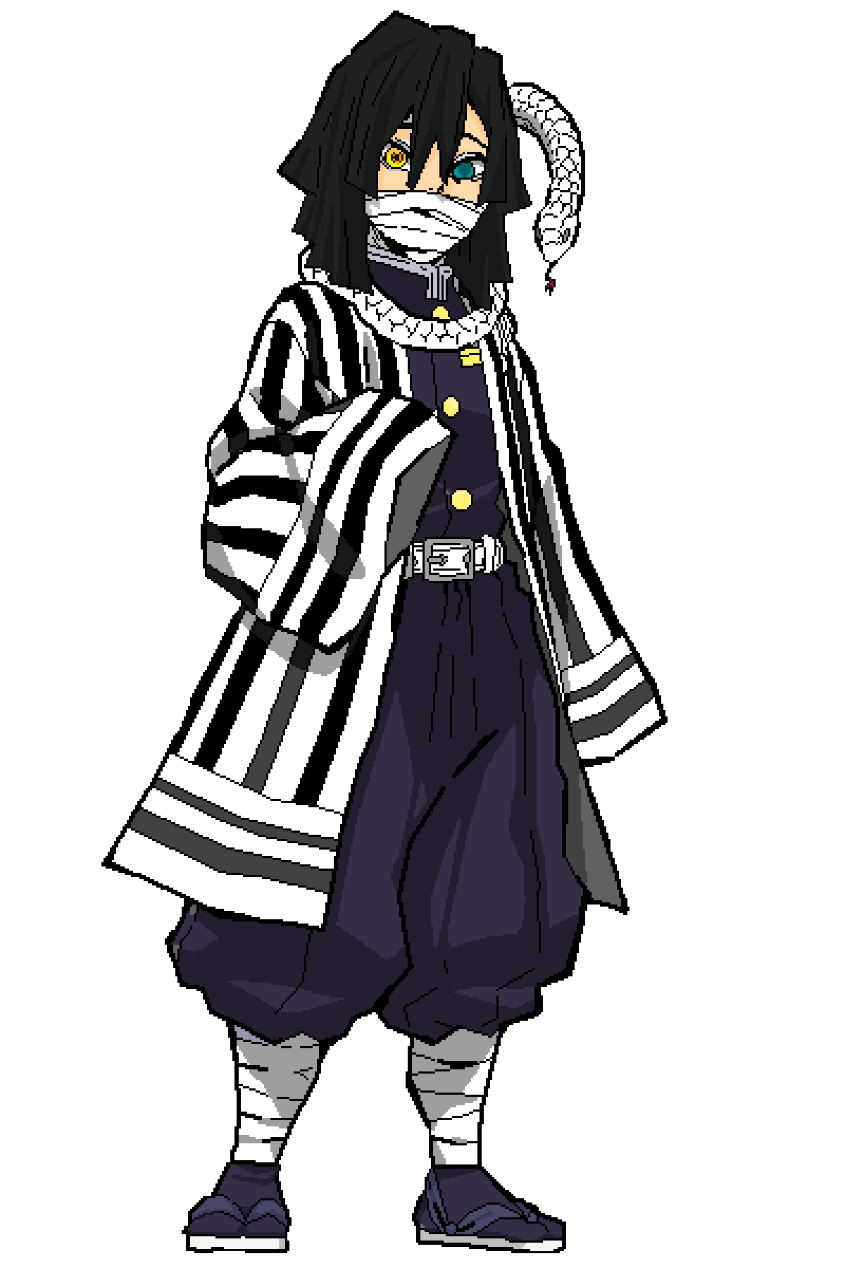 Pixilart - Obanai Iguro by Serpenthashira