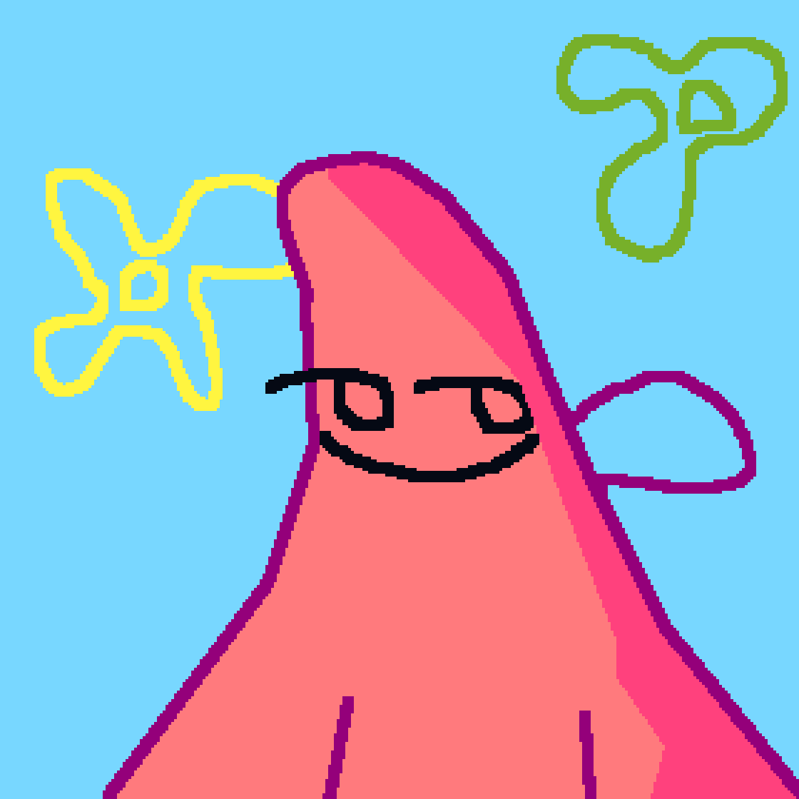 Pixilart - Day (???)What u doin Patrick? by BlueAnimatez