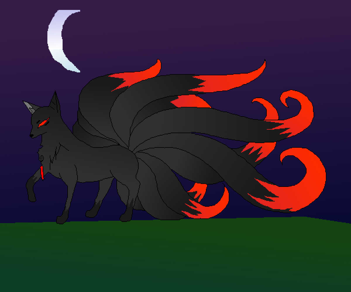 Pixilart - Kitsune Dark by demon-slayer-su
