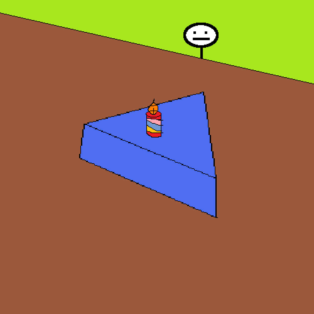 Pixilart - blue raspberry cake by meisdumb